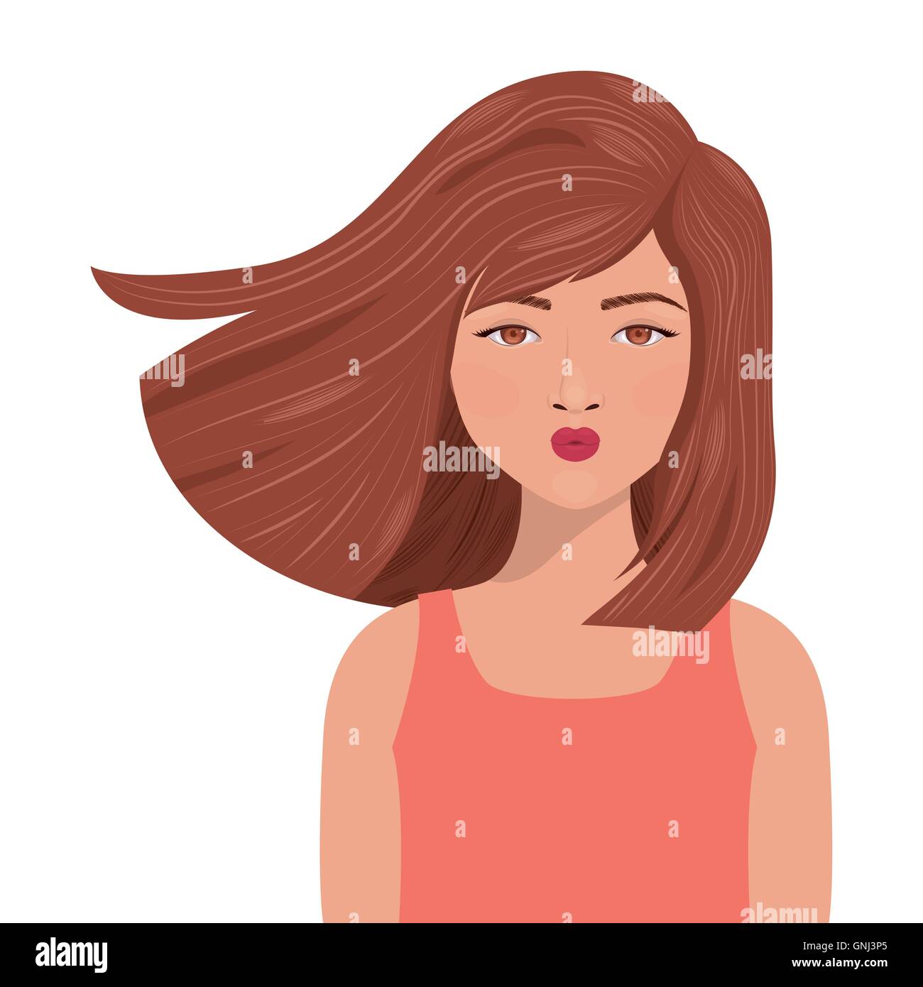 woman girl cartoon design Stock Vector Image & Art - Alamy