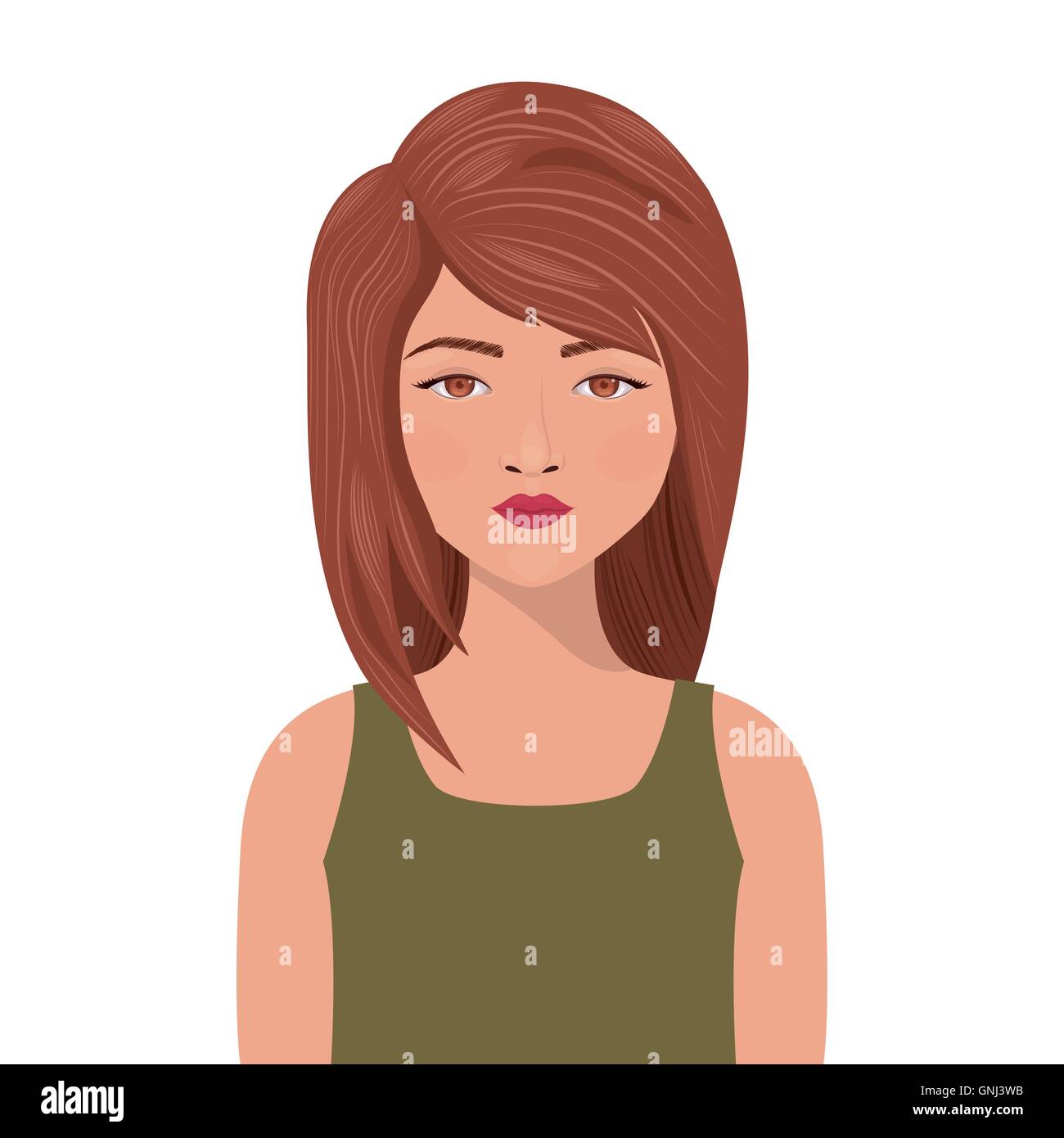 woman girl cartoon design Stock Vector Image & Art - Alamy