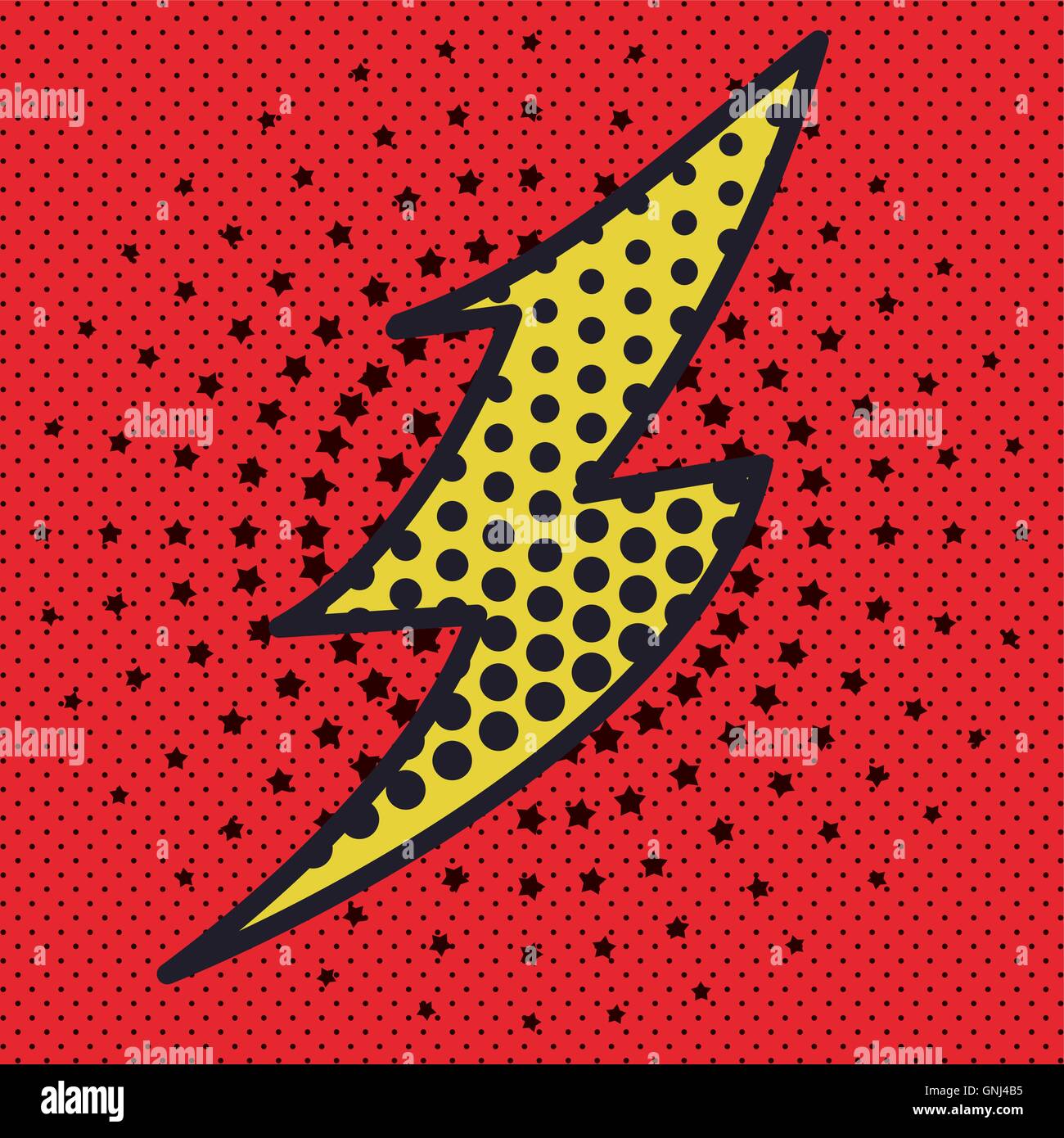 thunder pop art design Stock Vector Image & Art - Alamy
