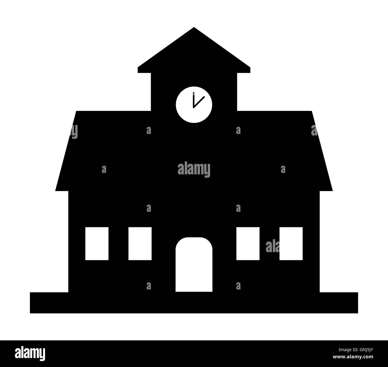 school building icon Stock Photo - Alamy