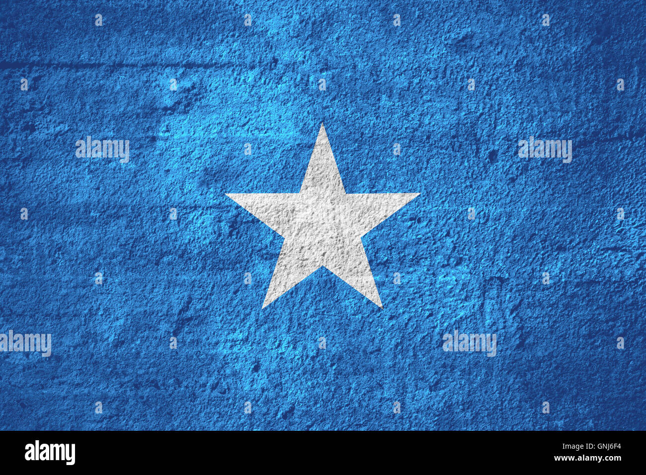 flag of Somalia or Somalian banner on rough texture Stock Photo - Alamy