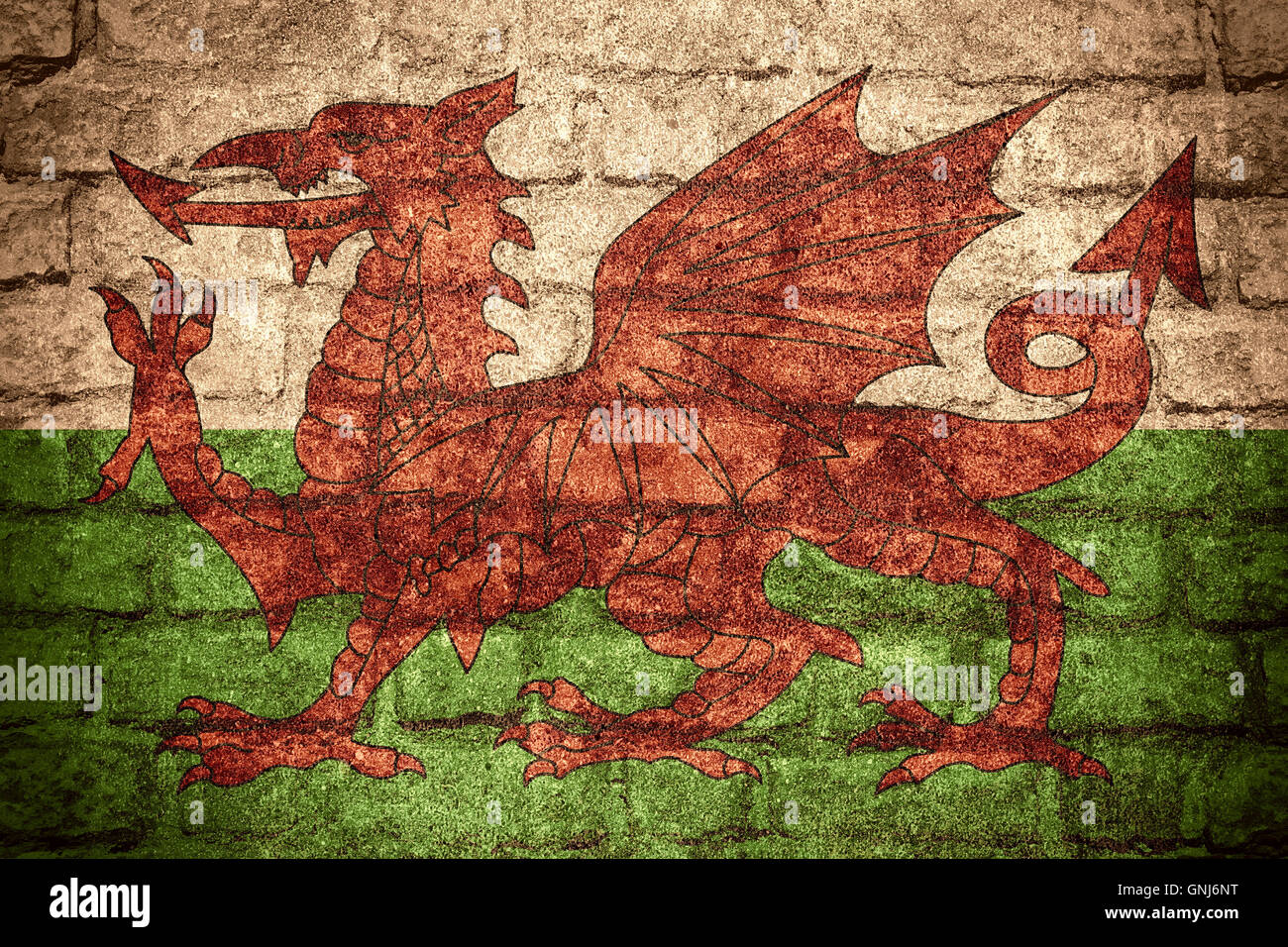 The welsh flag wales hi-res stock photography and images - Alamy