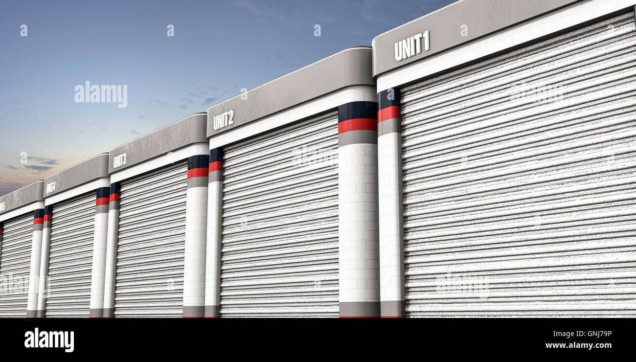 3d illustration of selfstorage isolated on white background Stock Photo ...