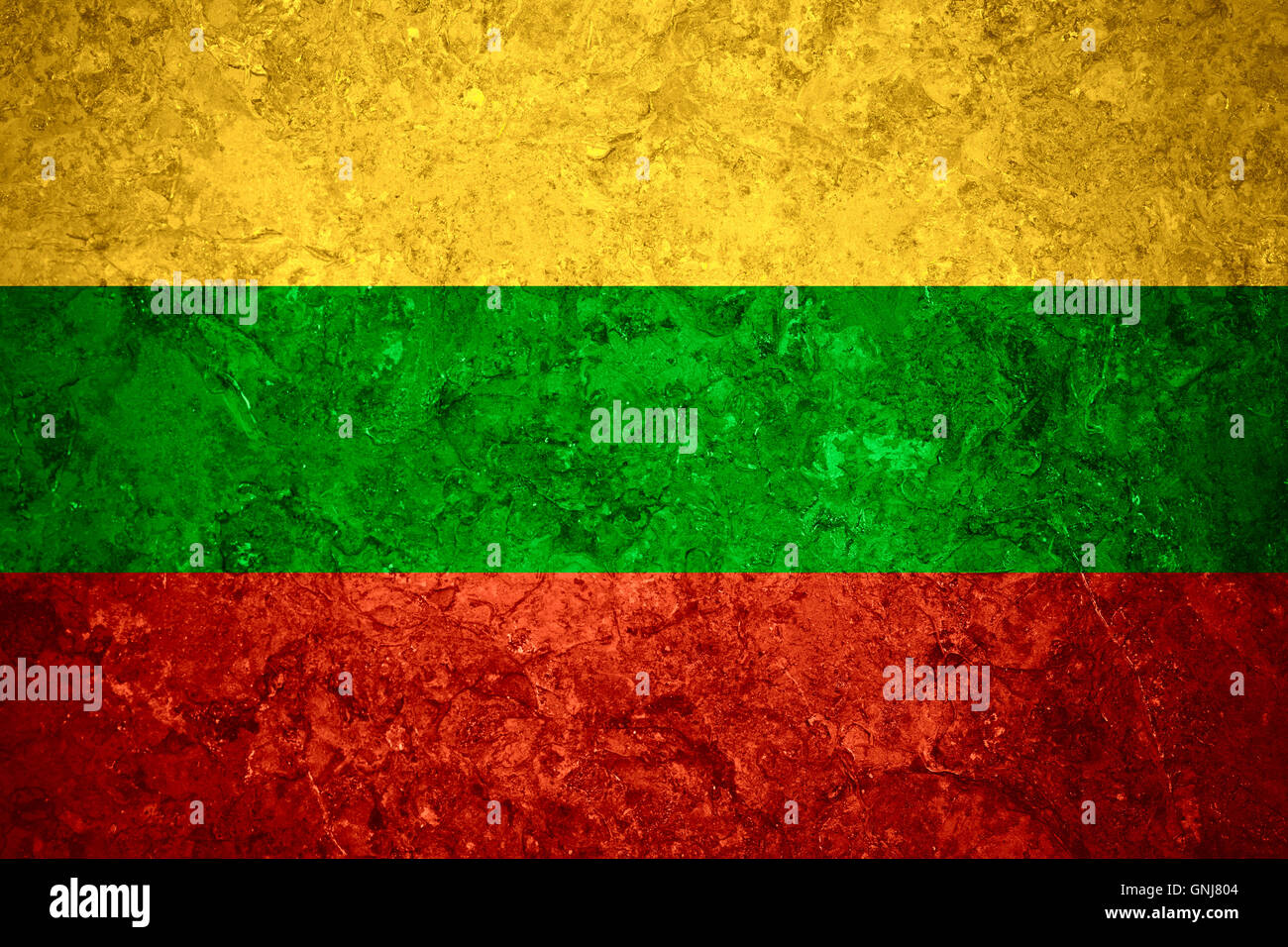 flag of Lithuania or Lithuanian banner on vintage background Stock ...