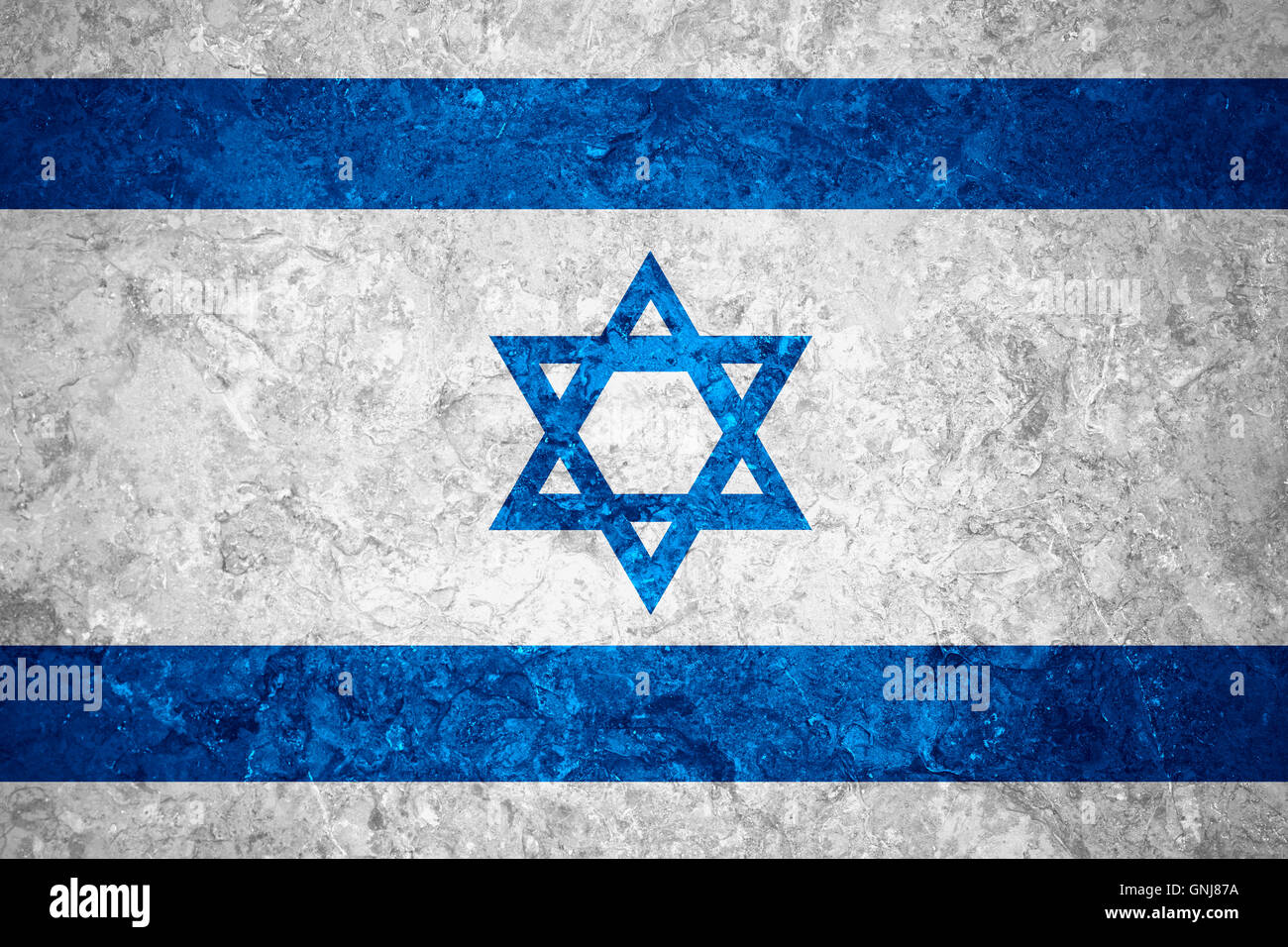 flag of Israel or Israeli banner on vintage background Stock Photo - Alamy