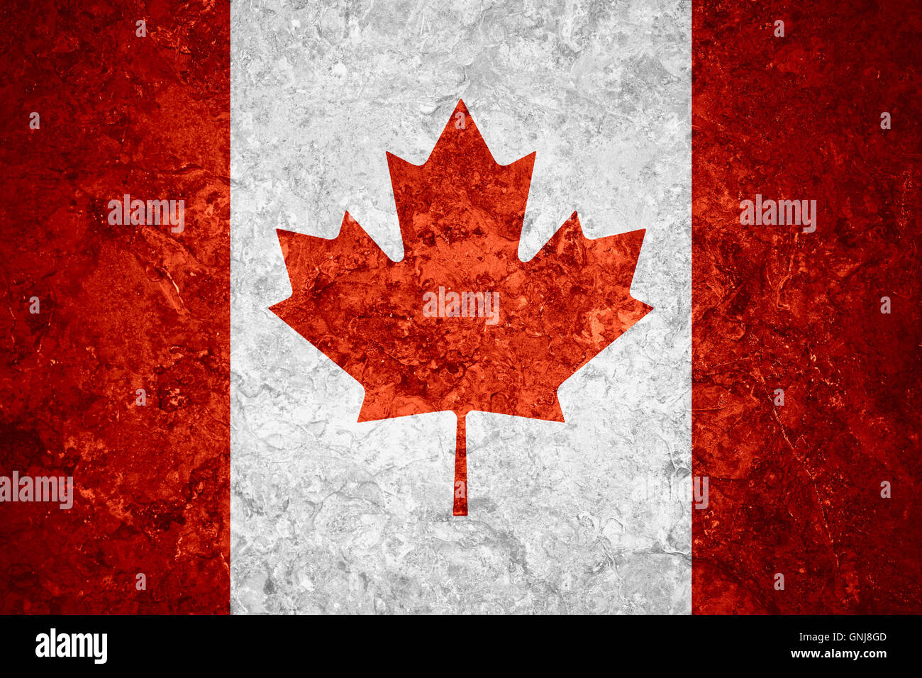 flag of Canada or Canadian banner on vintage background Stock Photo - Alamy
