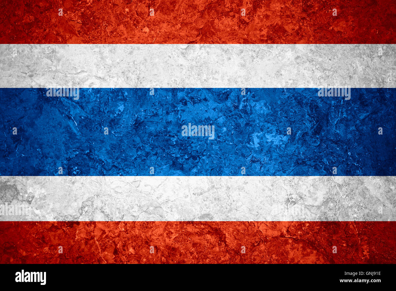 flag of Thailand or Thai banner on vintage background Stock Photo - Alamy