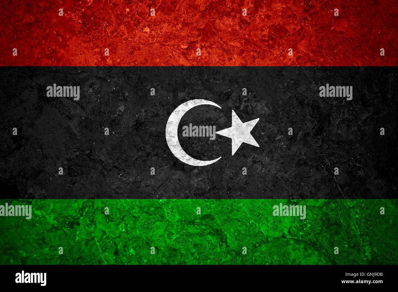 Libya flag hi-res stock photography and images - Alamy