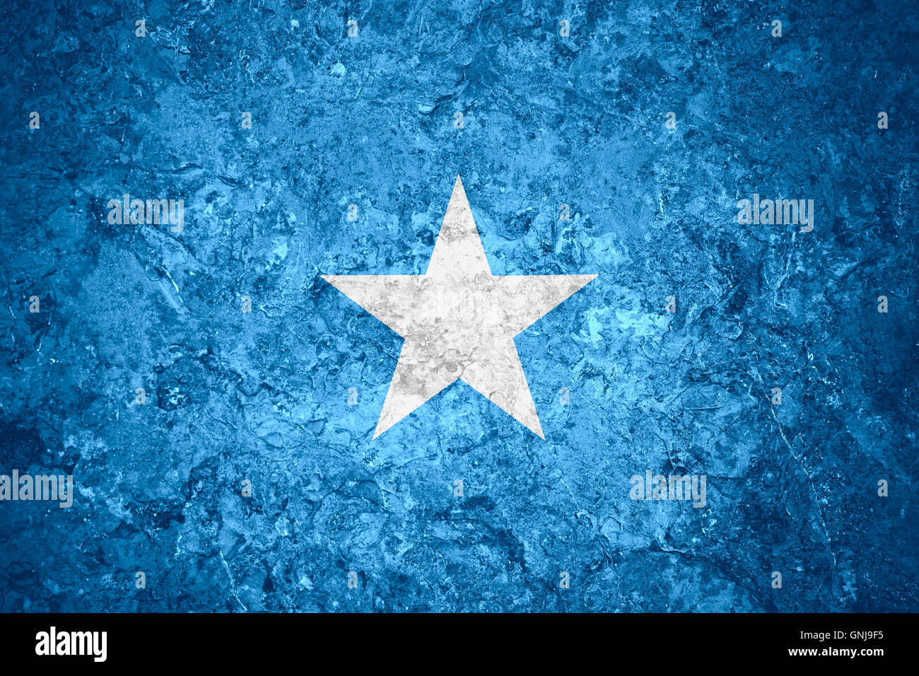 flag of Somalia or Somalian banner on vintage background Stock Photo ...