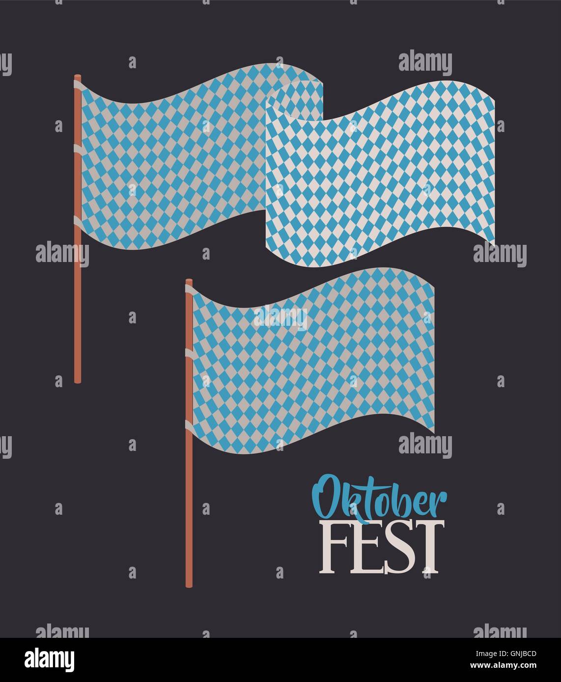 flag blue oktoberfest design Stock Vector Image & Art - Alamy
