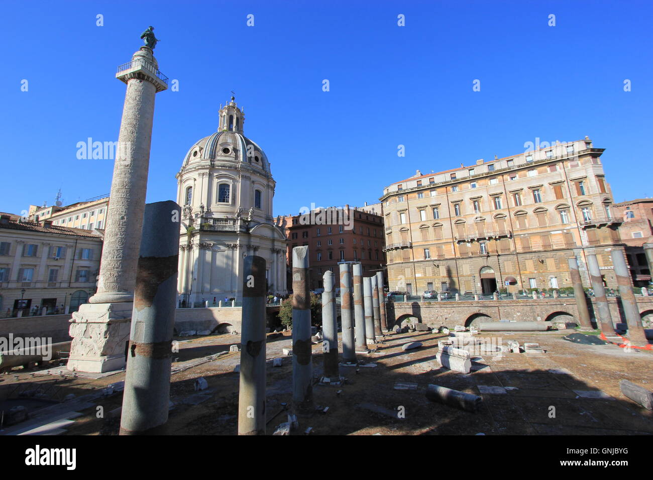 Roman ruins, Rome, Italy Stock Photo - Alamy