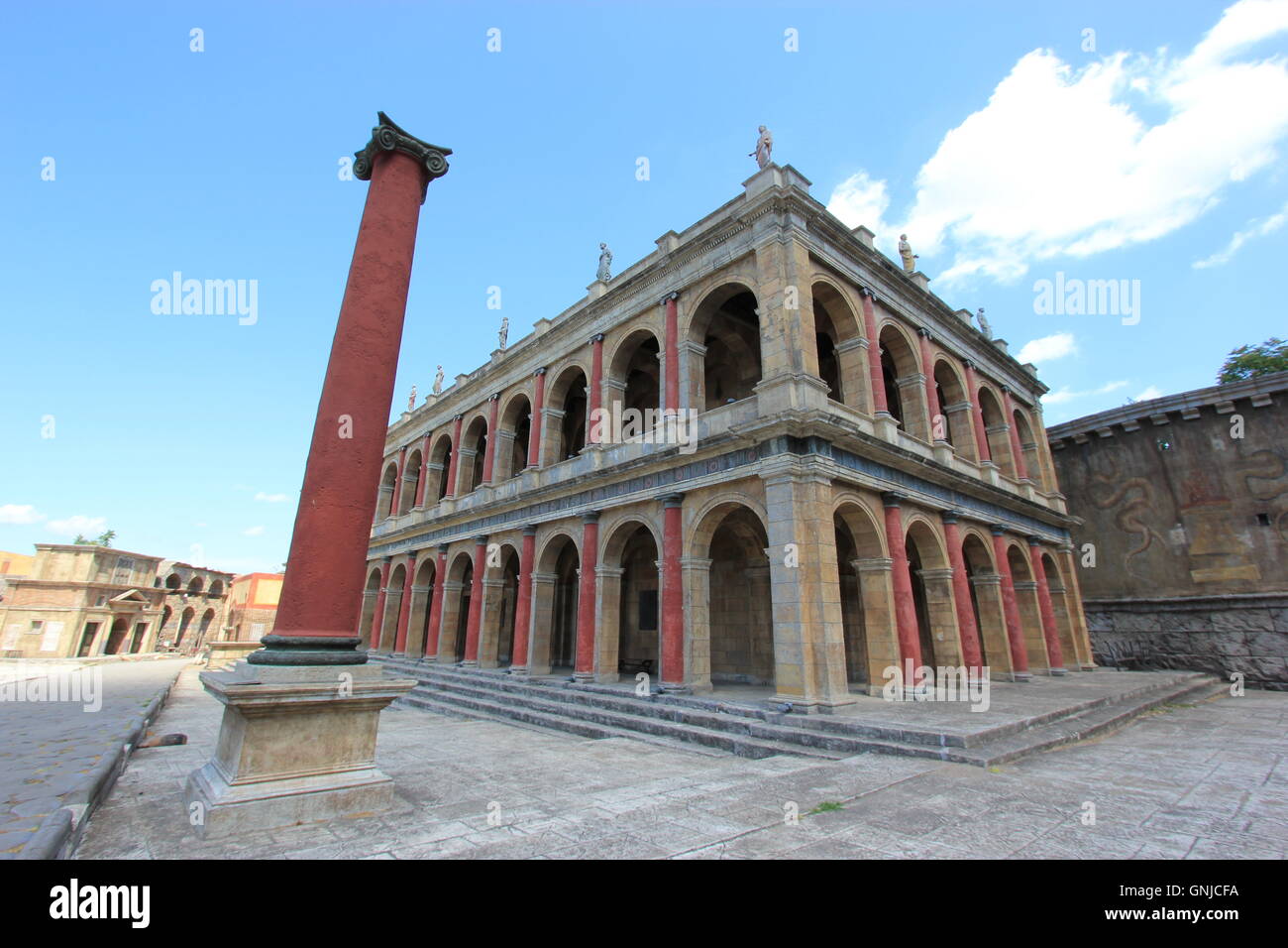 Cinecitta film sets, Rome, Italy Stock Photo - Alamy
