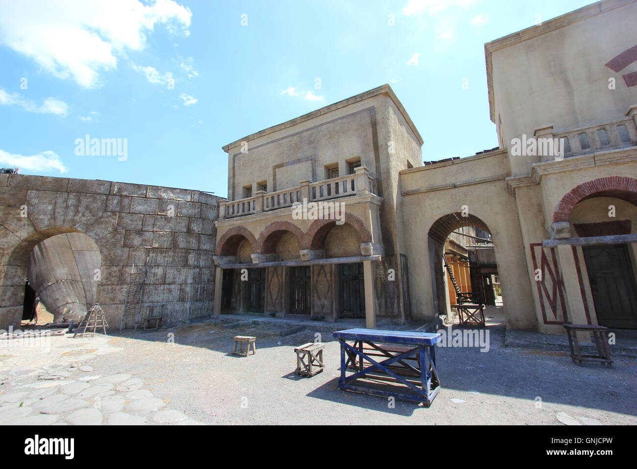 Cinecitta film sets, Rome, Italy Stock Photo - Alamy