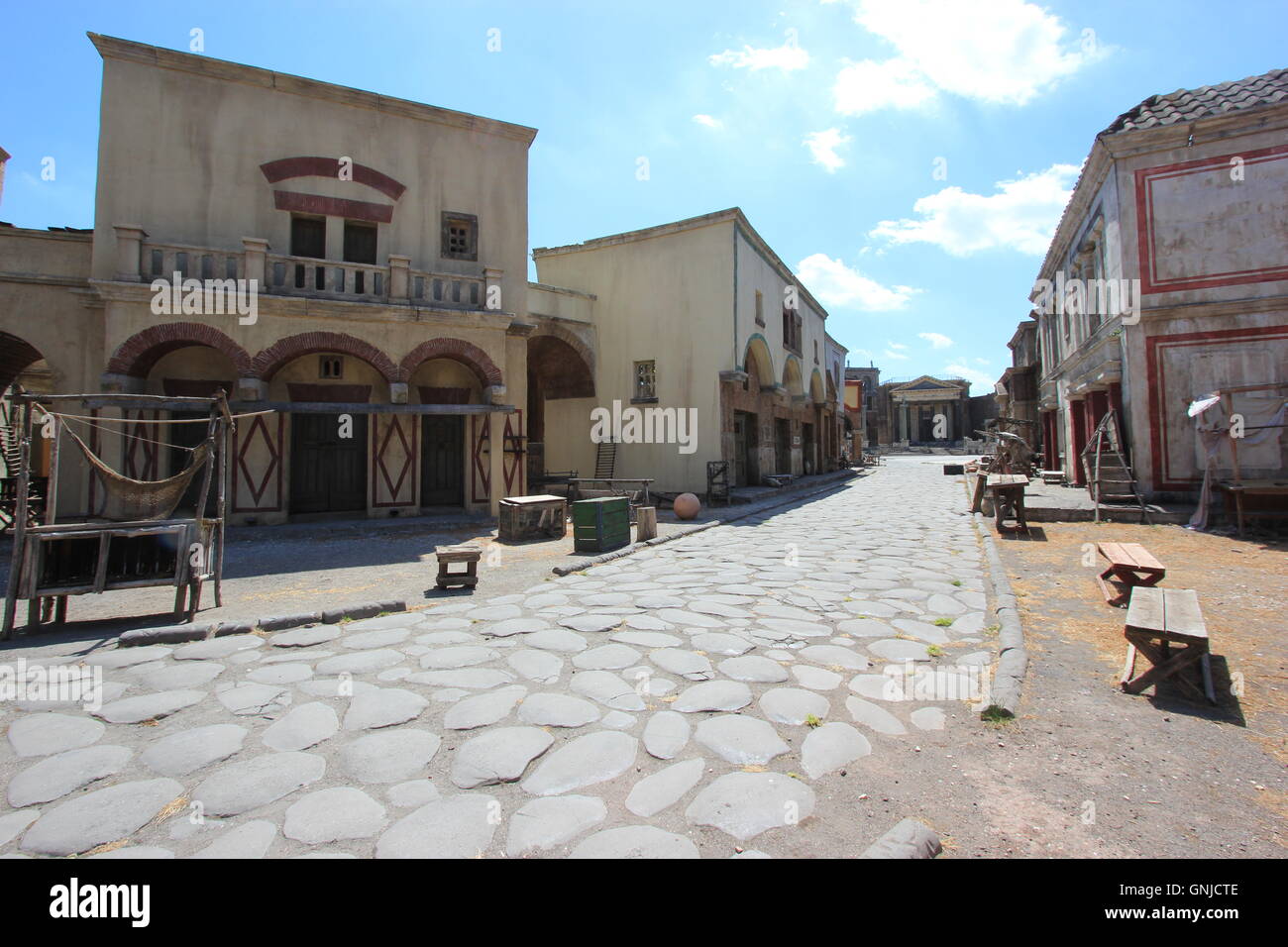 Cinecitta film sets, Rome, Italy Stock Photo - Alamy