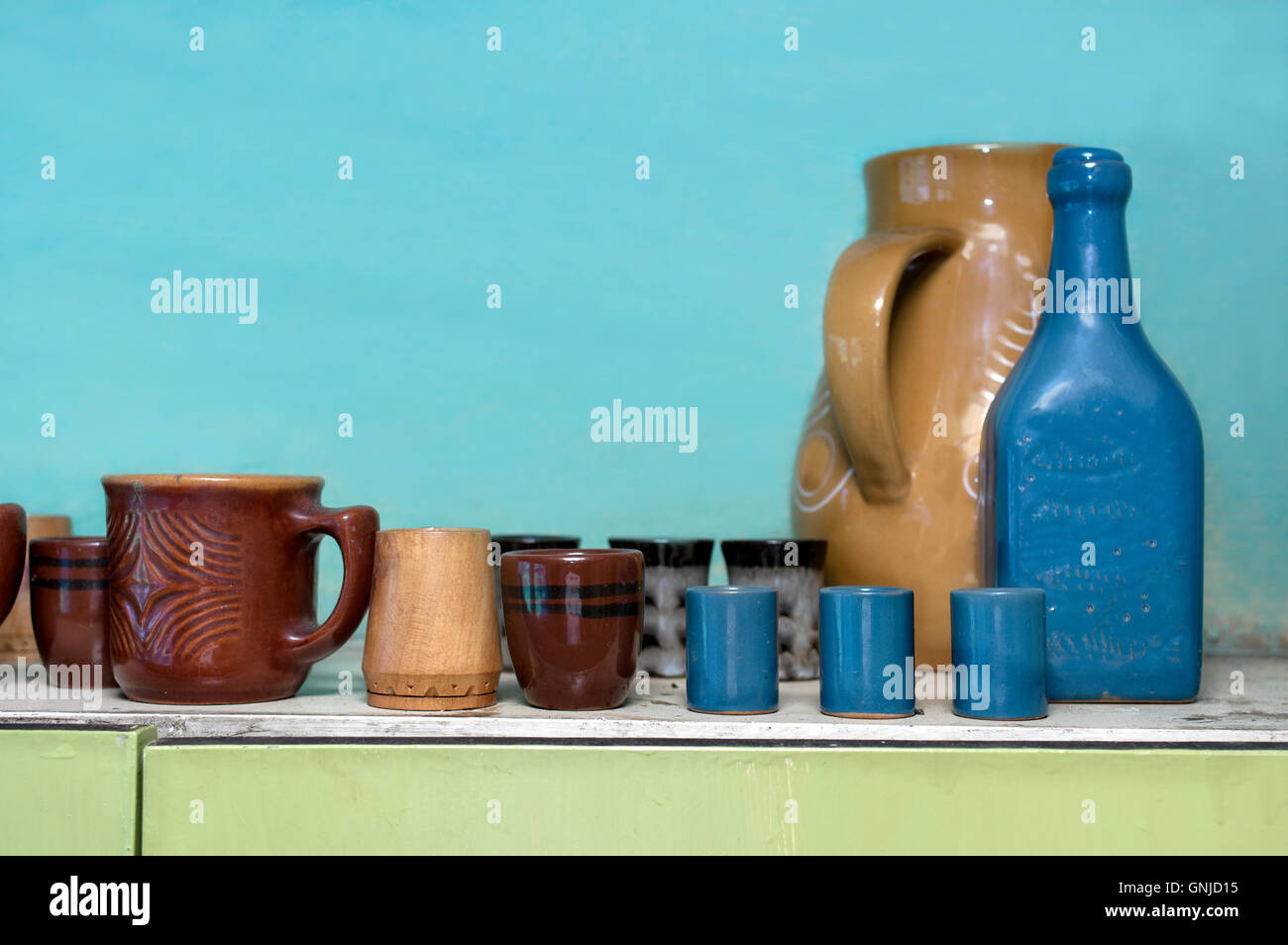 Colorful crockery cups hi-res stock photography and images - Alamy