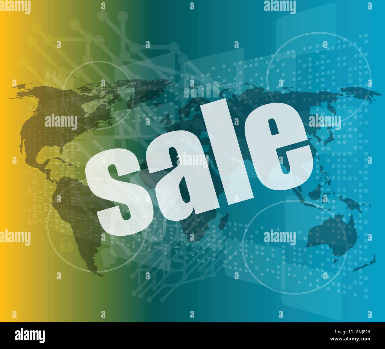 sale on business digital touch screen vector quotation marks with thin ...