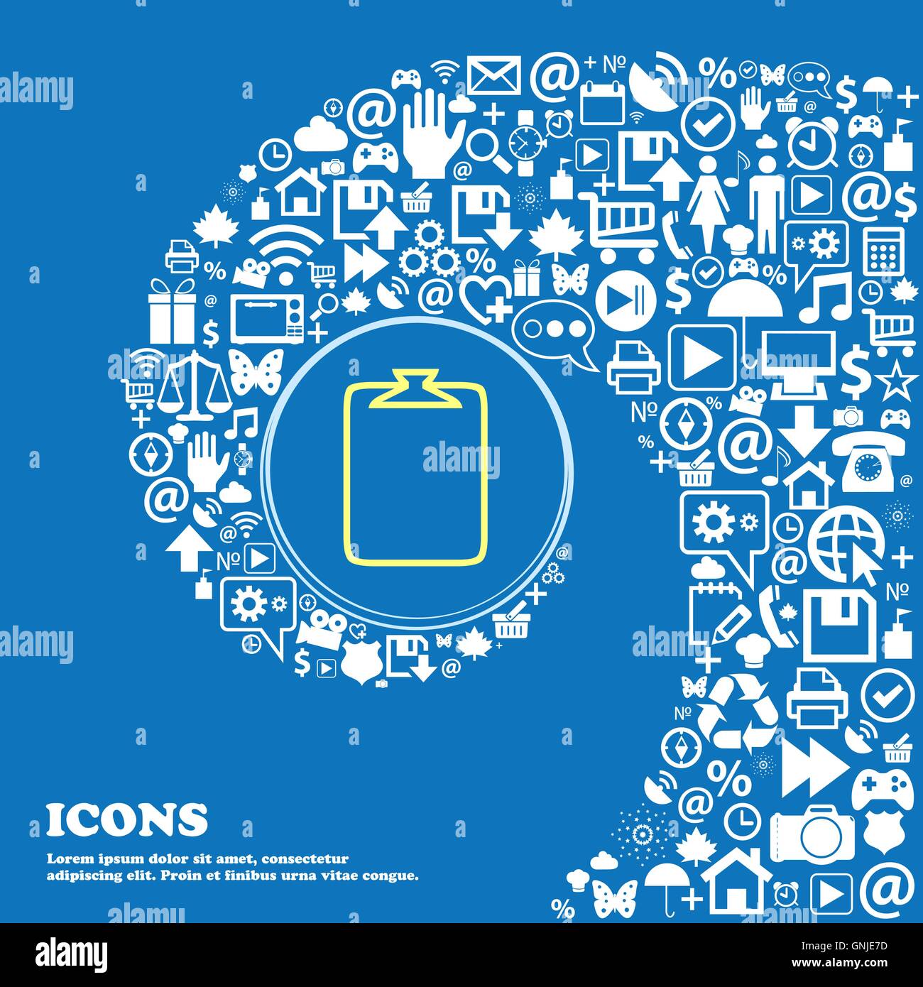 File annex icon. Paper clip symbol. Attach sign . Nice set of beautiful ...