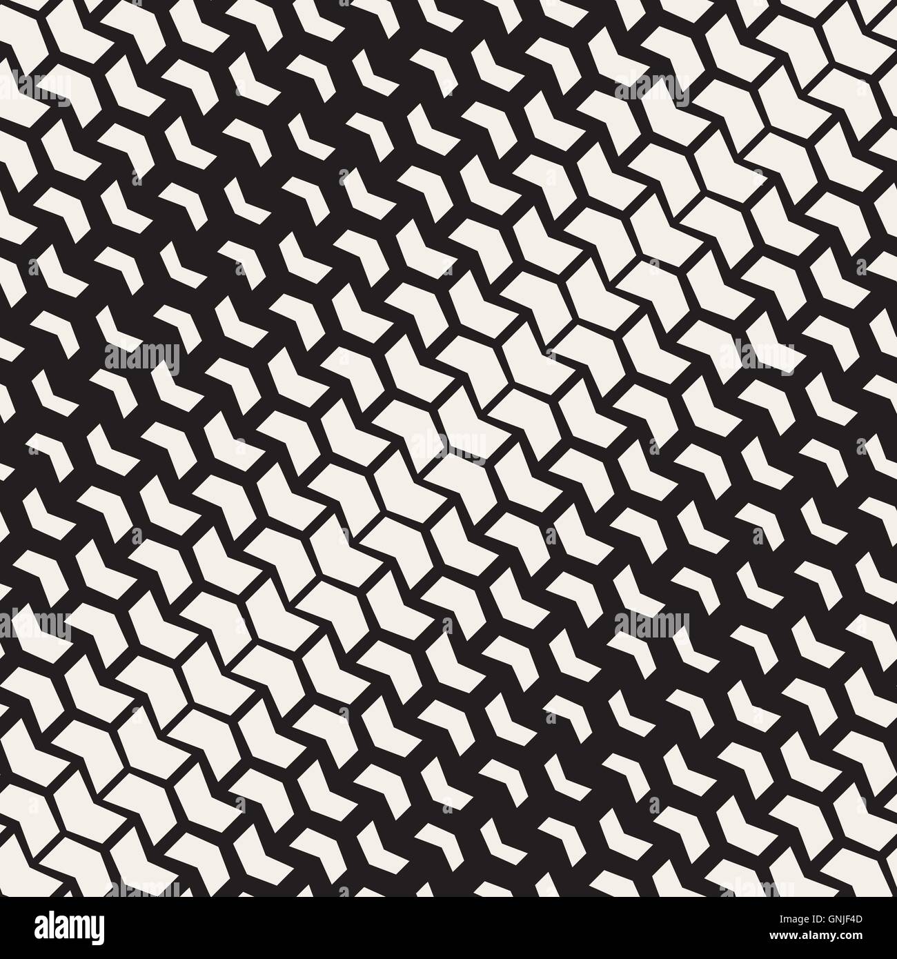 Vector Seamless Chevron Diagonal Halftone Gradient Geometric Pattern ...