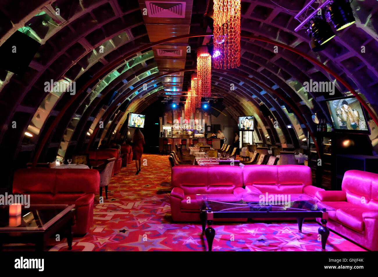 Underground tunnel which turned into a restaurant following the ...