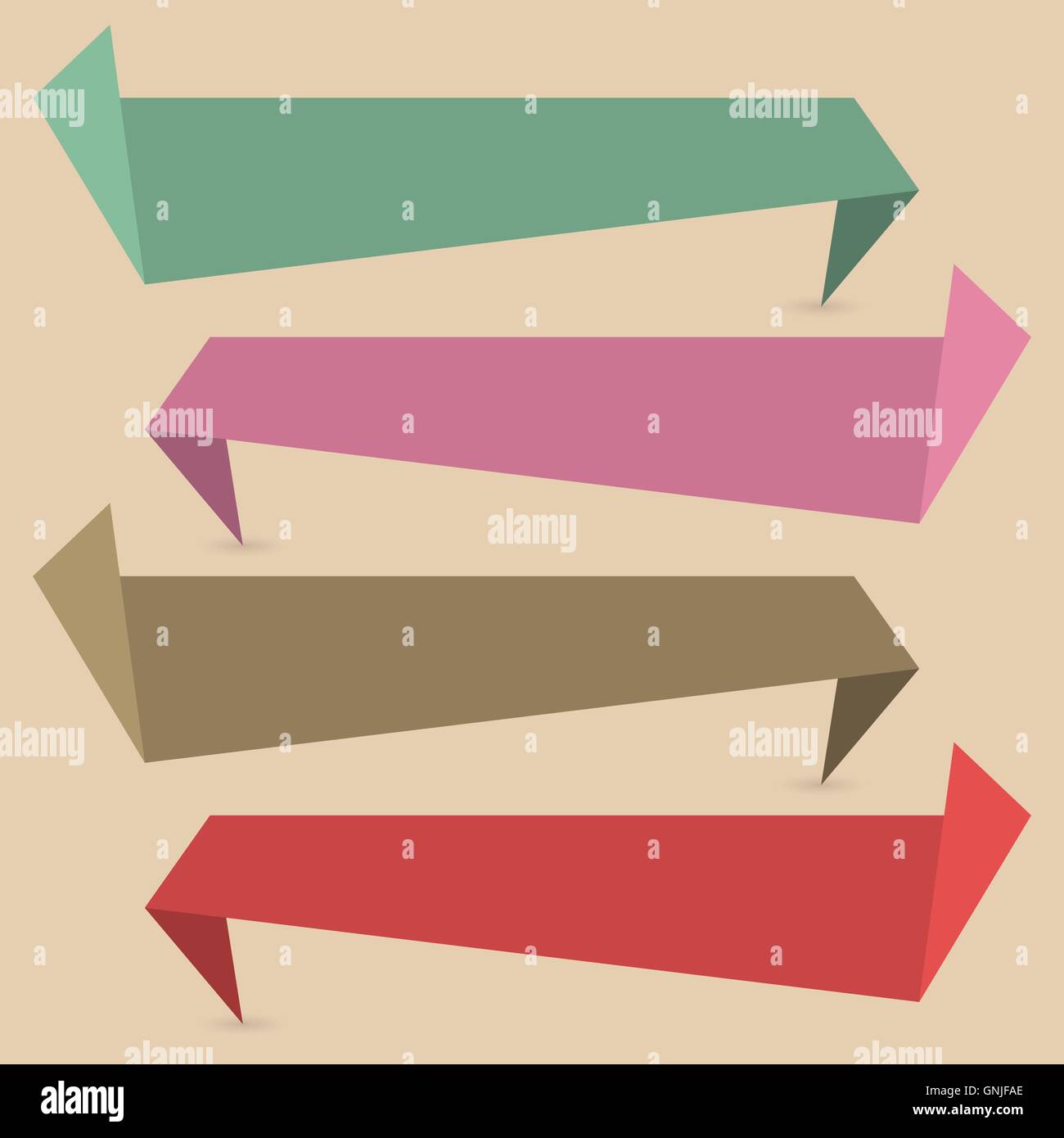 Set of paper banners, vector illustration Stock Vector Image & Art - Alamy