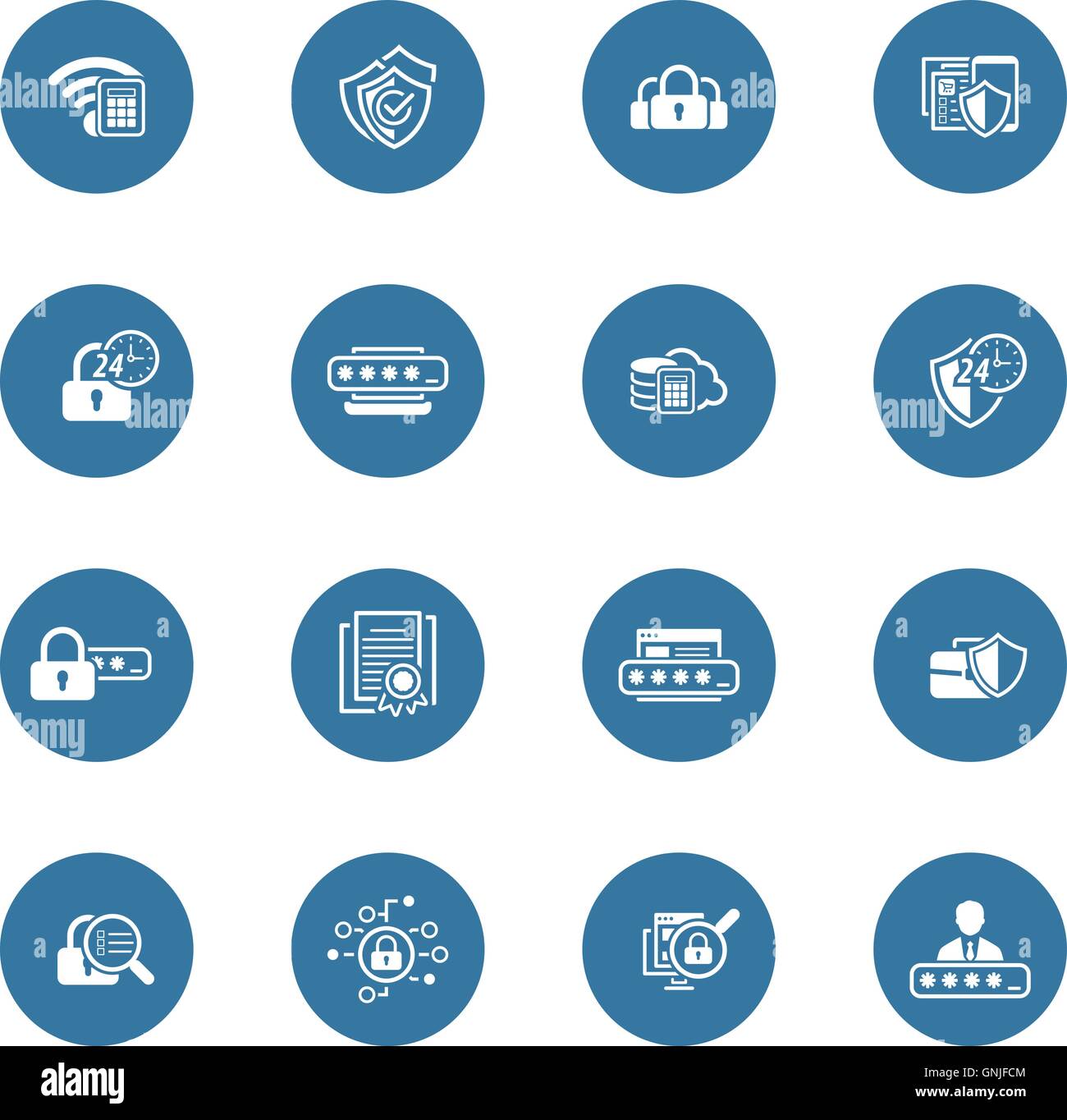 Flat Design Security and Protection Icons Set Stock Vector Image & Art - Alamy