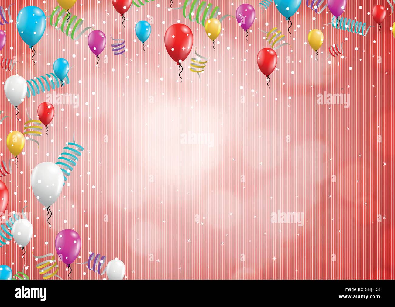 Abstract red background streamers Stock Vector Images - Alamy