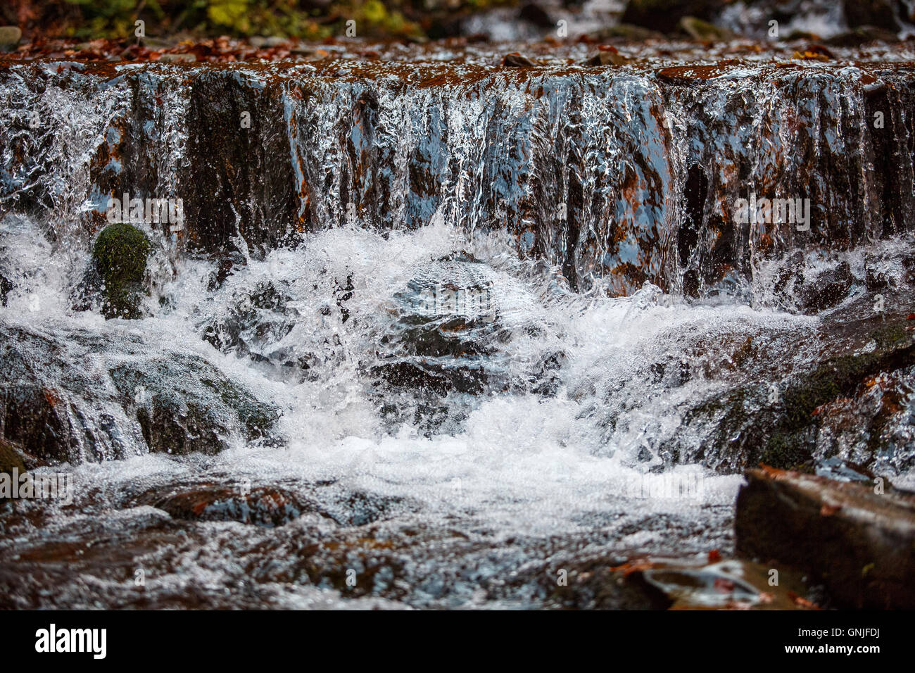 rocky Waterfall.Beautiful nature background Stock Photo - Alamy