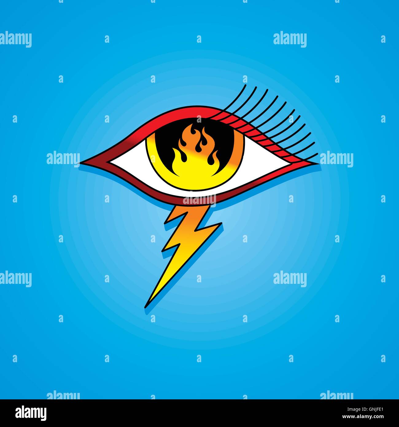 flame eye symbol theme Stock Vector Image & Art - Alamy
