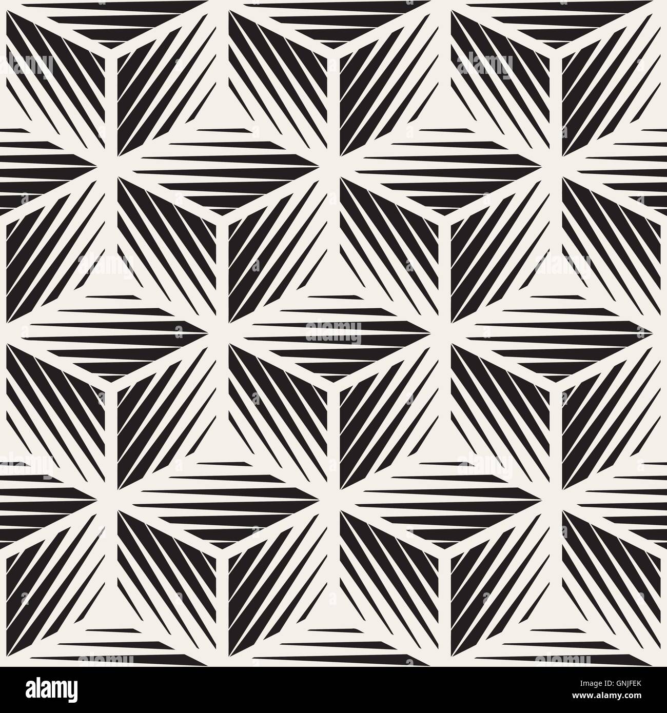 Vector Seamless Cube Shape Lines Engravement Geometric Pattern Stock ...