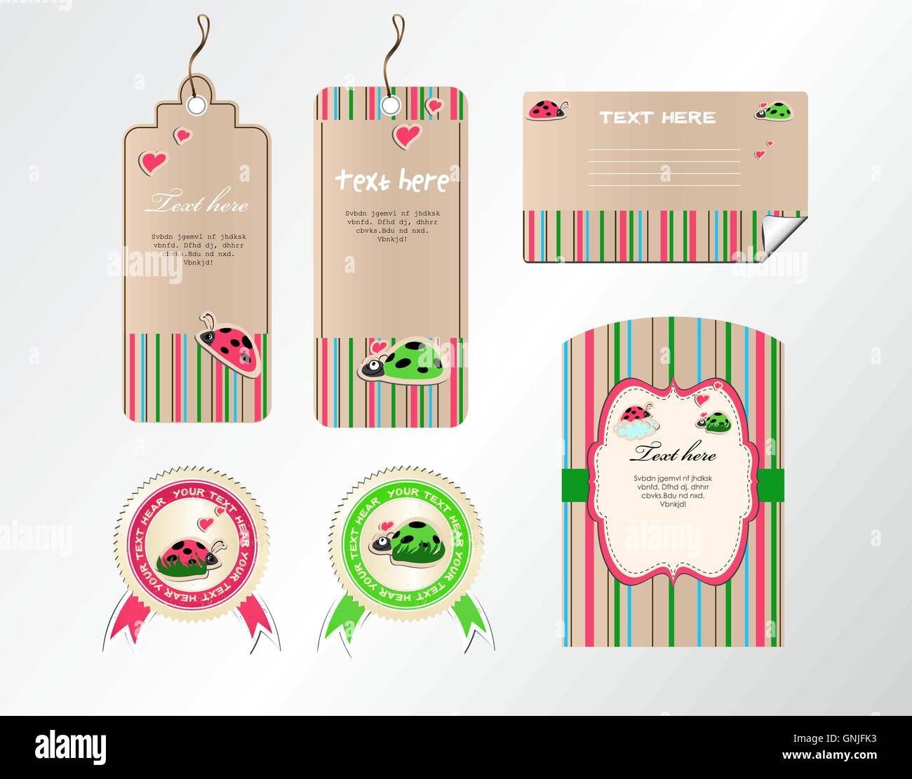 vector set of tags stickers and cards Stock Vector Image & Art - Alamy