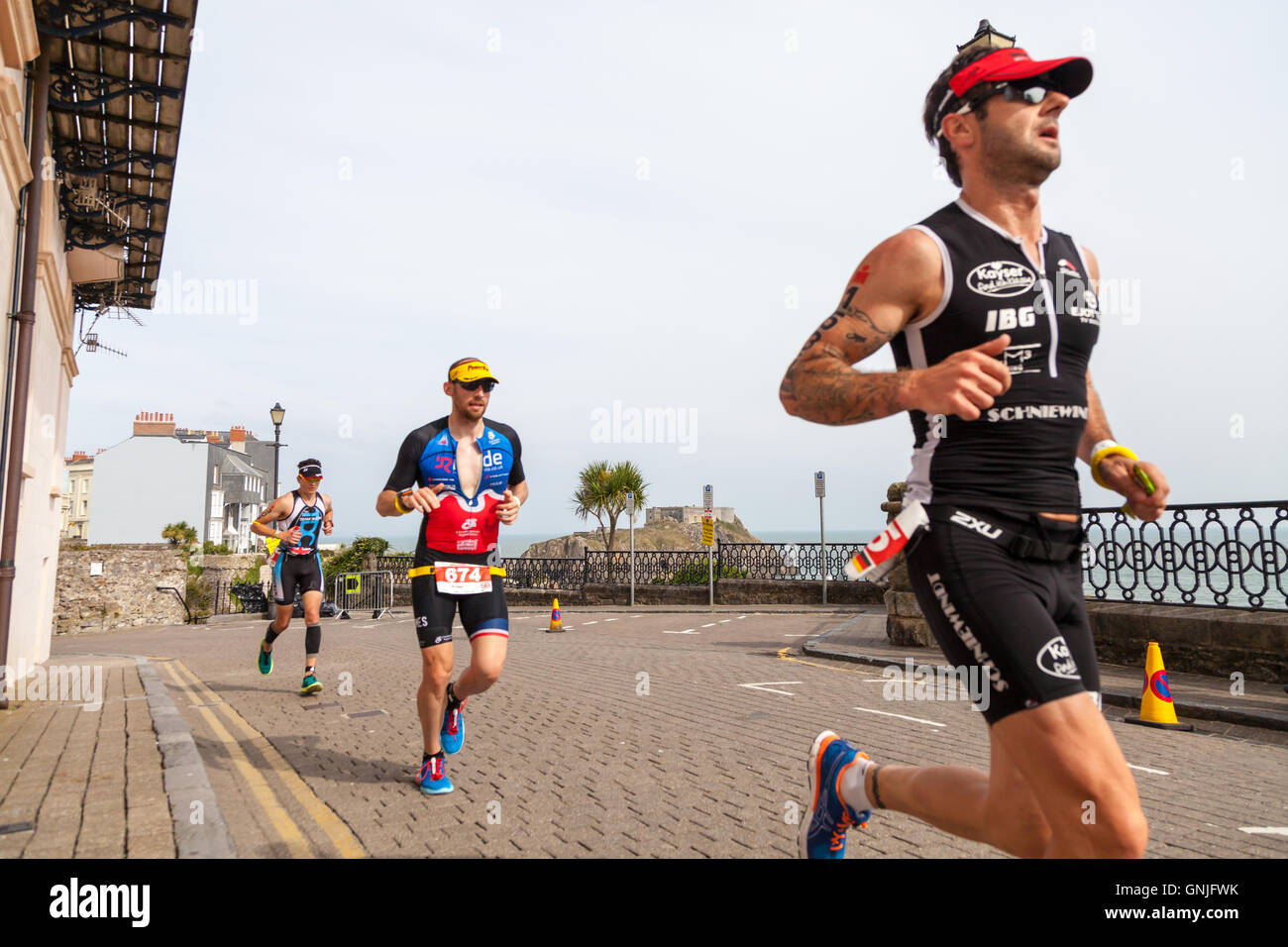 Ironman Tenby September 2014 Stock Photo - Alamy