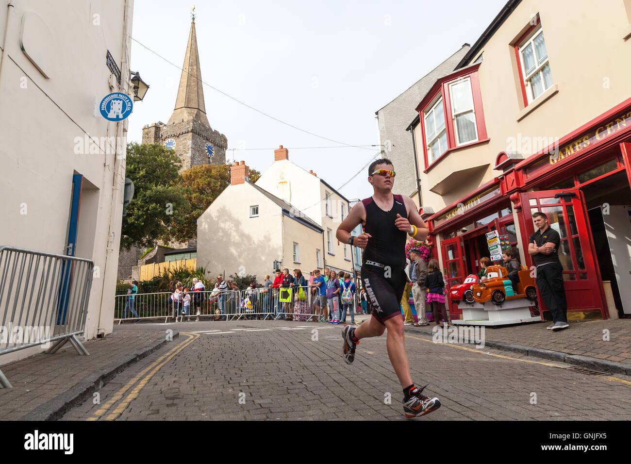 Ironman Tenby September 2014 Stock Photo - Alamy