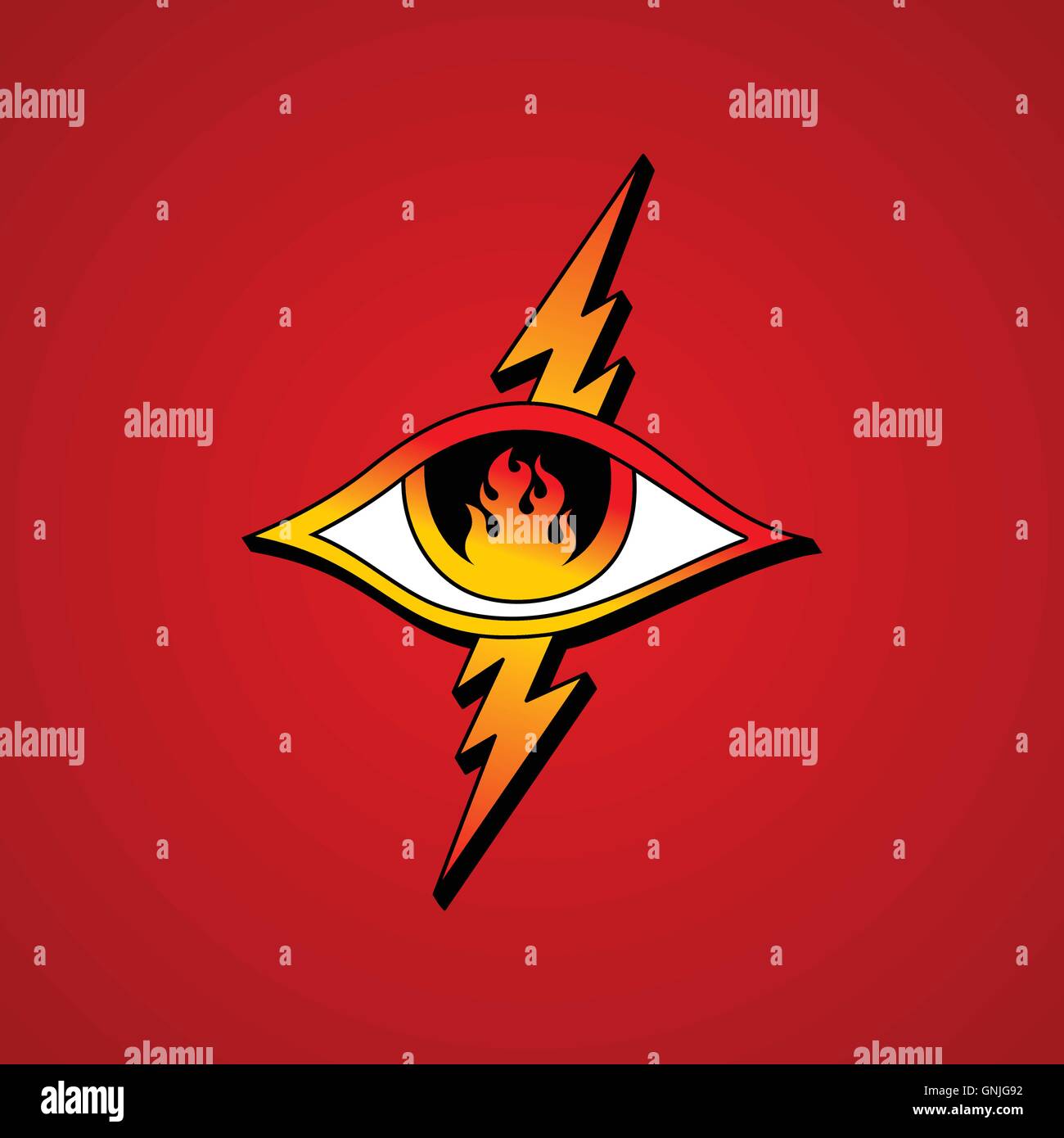 flame eye symbol theme Stock Vector Image & Art - Alamy