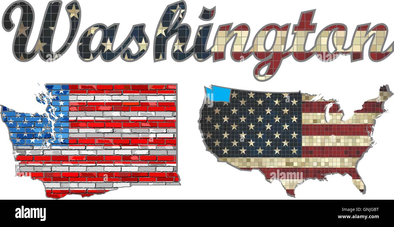 Usa washington state on Stock Vector Images - Alamy