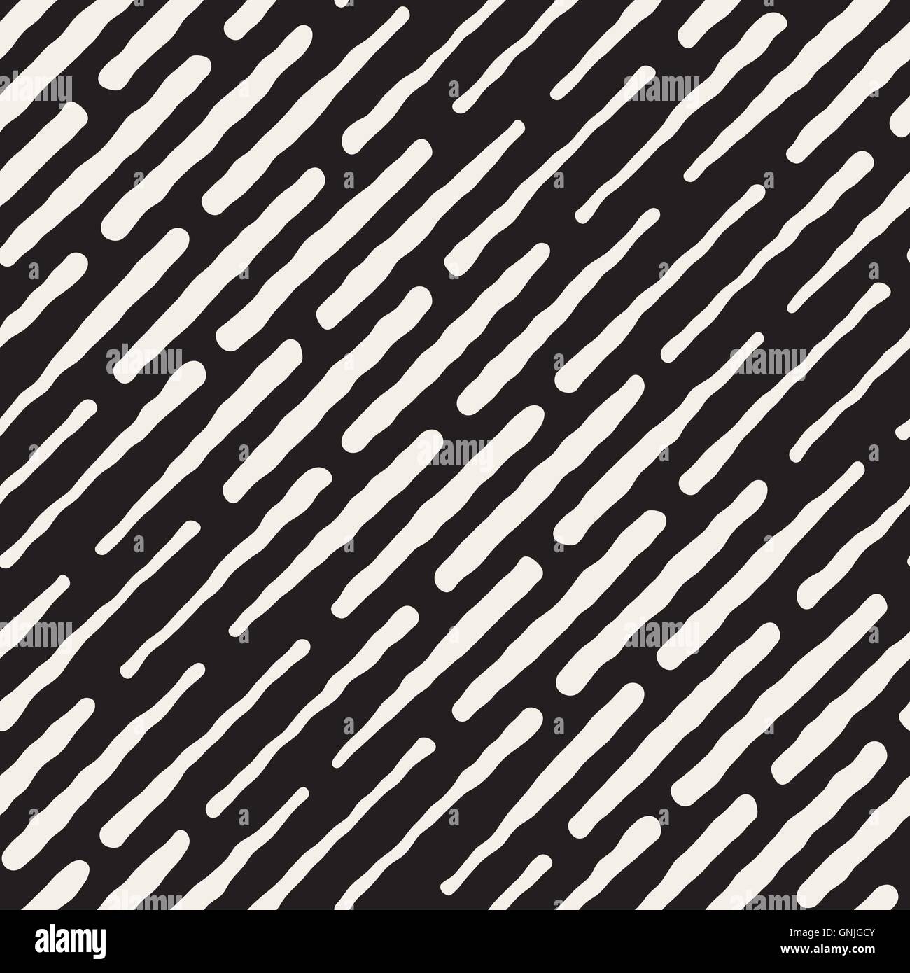 Vector Seamless Hand Drawn Daigonal Dash Lines Halftone Pattern Stock ...