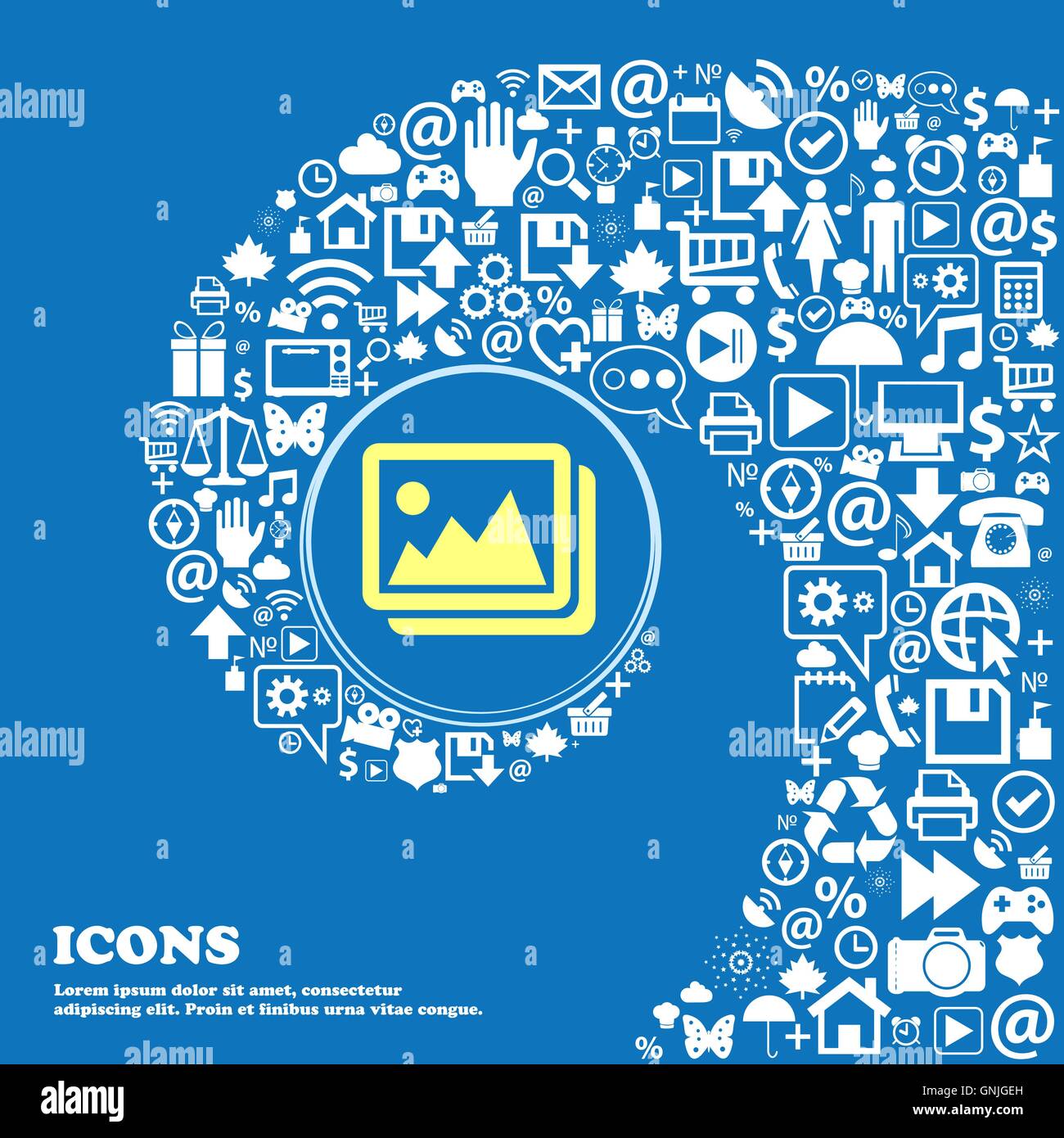 File snapshot simple icons hi-res stock photography and images - Alamy