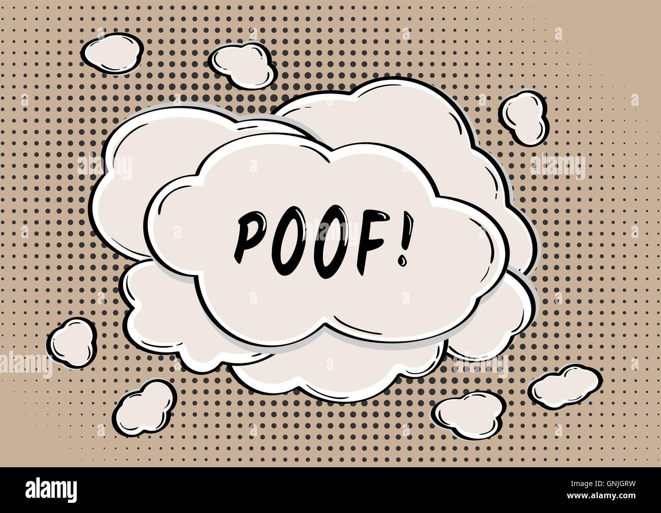 POOF comic bubble Stock Vector Image & Art - Alamy