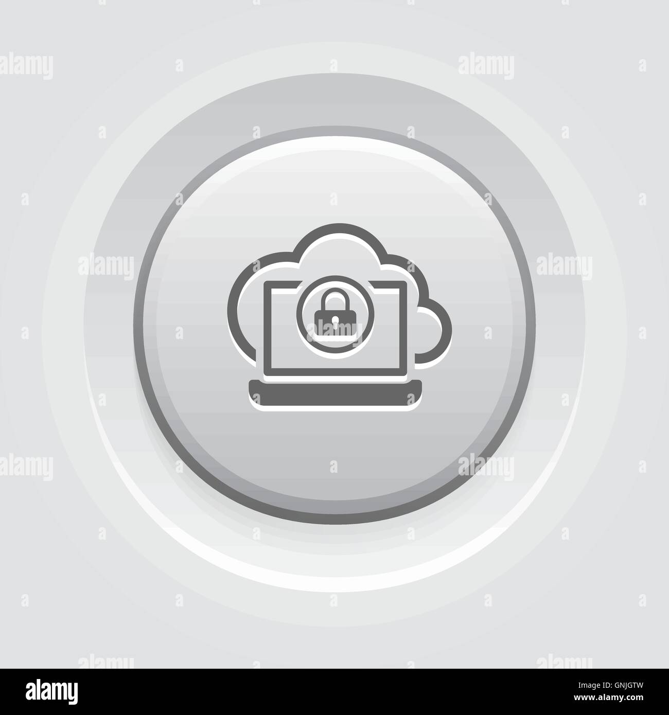 Secure Cloud Access Icon Stock Vector Image & Art - Alamy