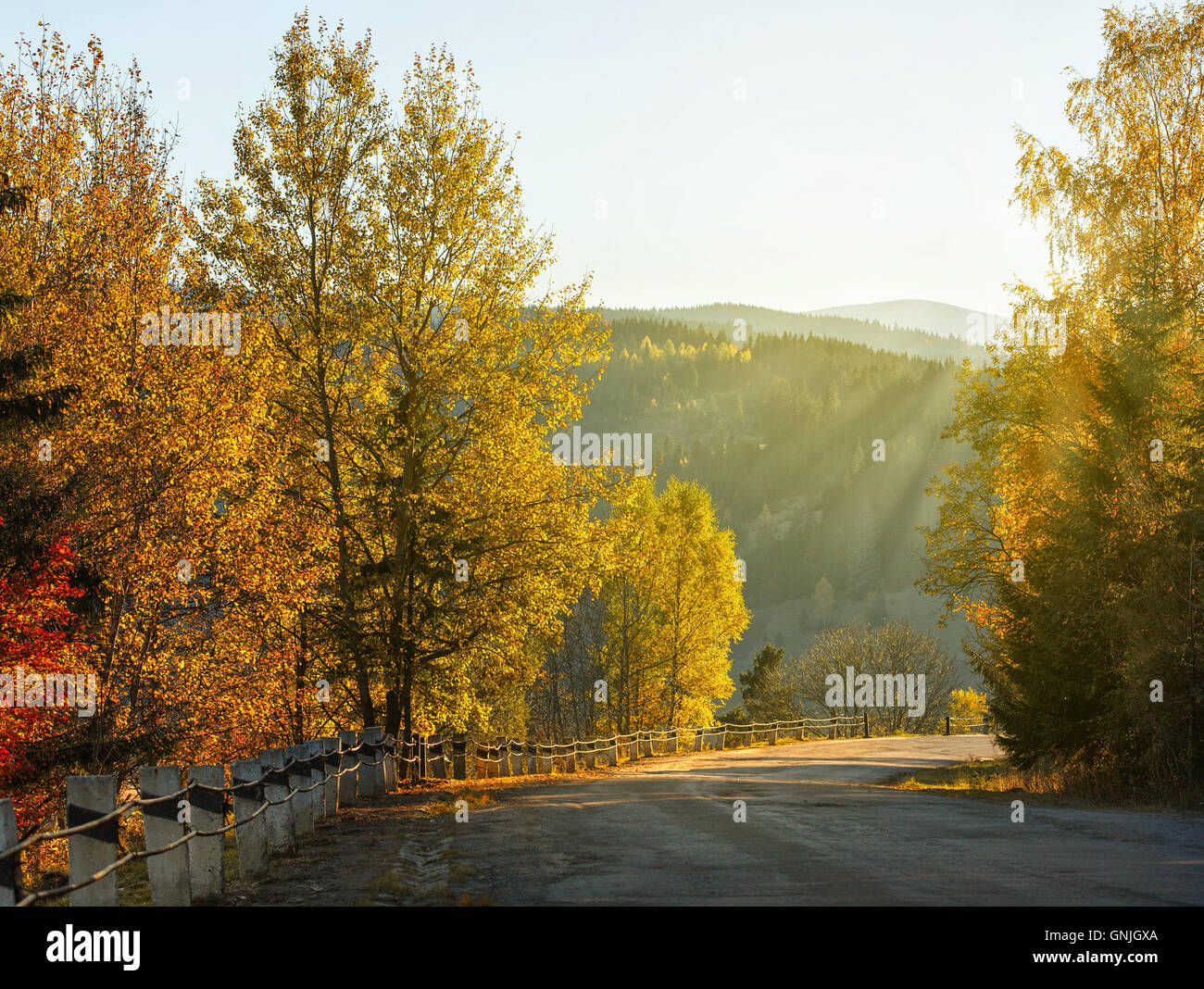 Old road landscape hi-res stock photography and images - Alamy