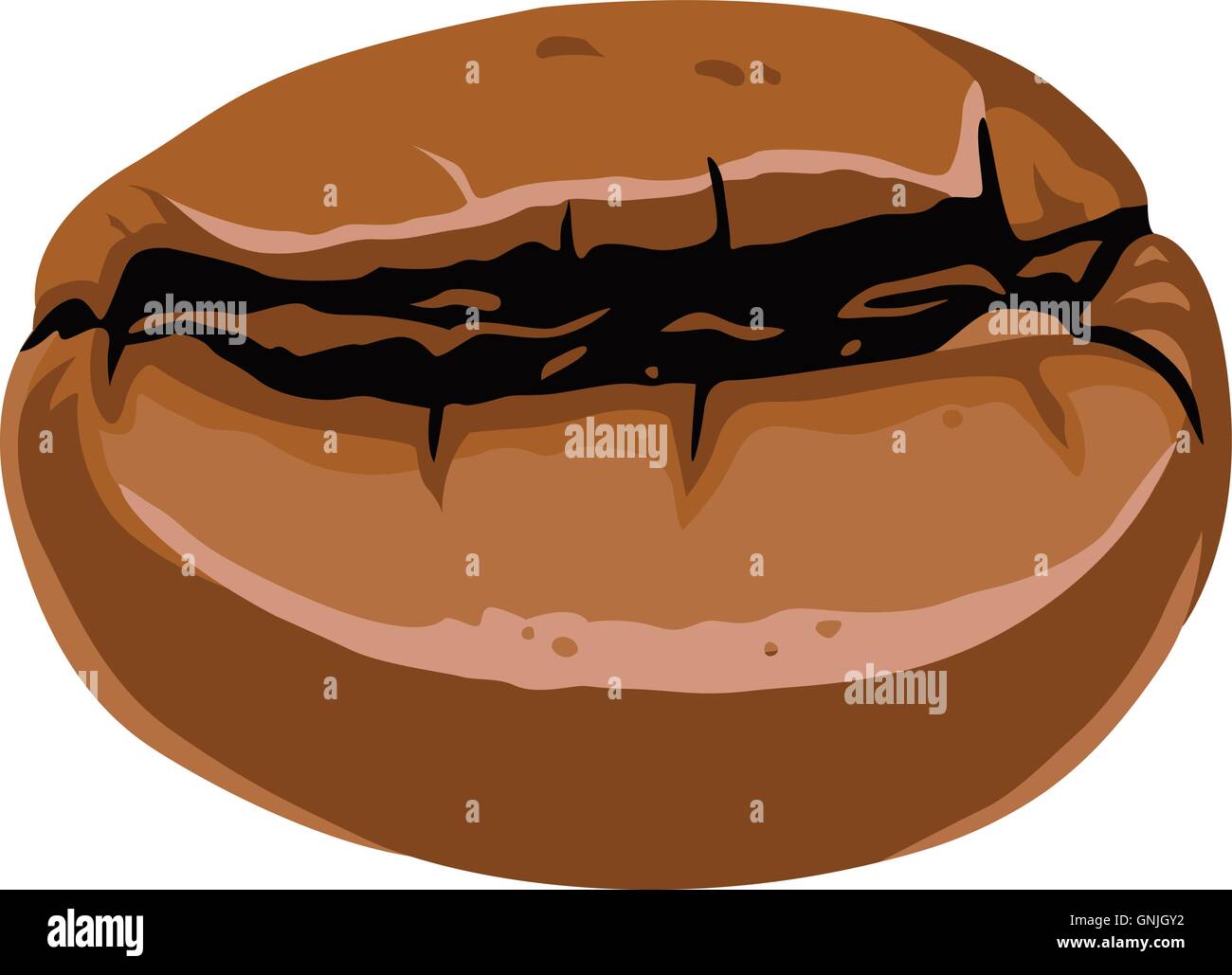 Horizontal food coffee bean Stock Vector Images - Alamy