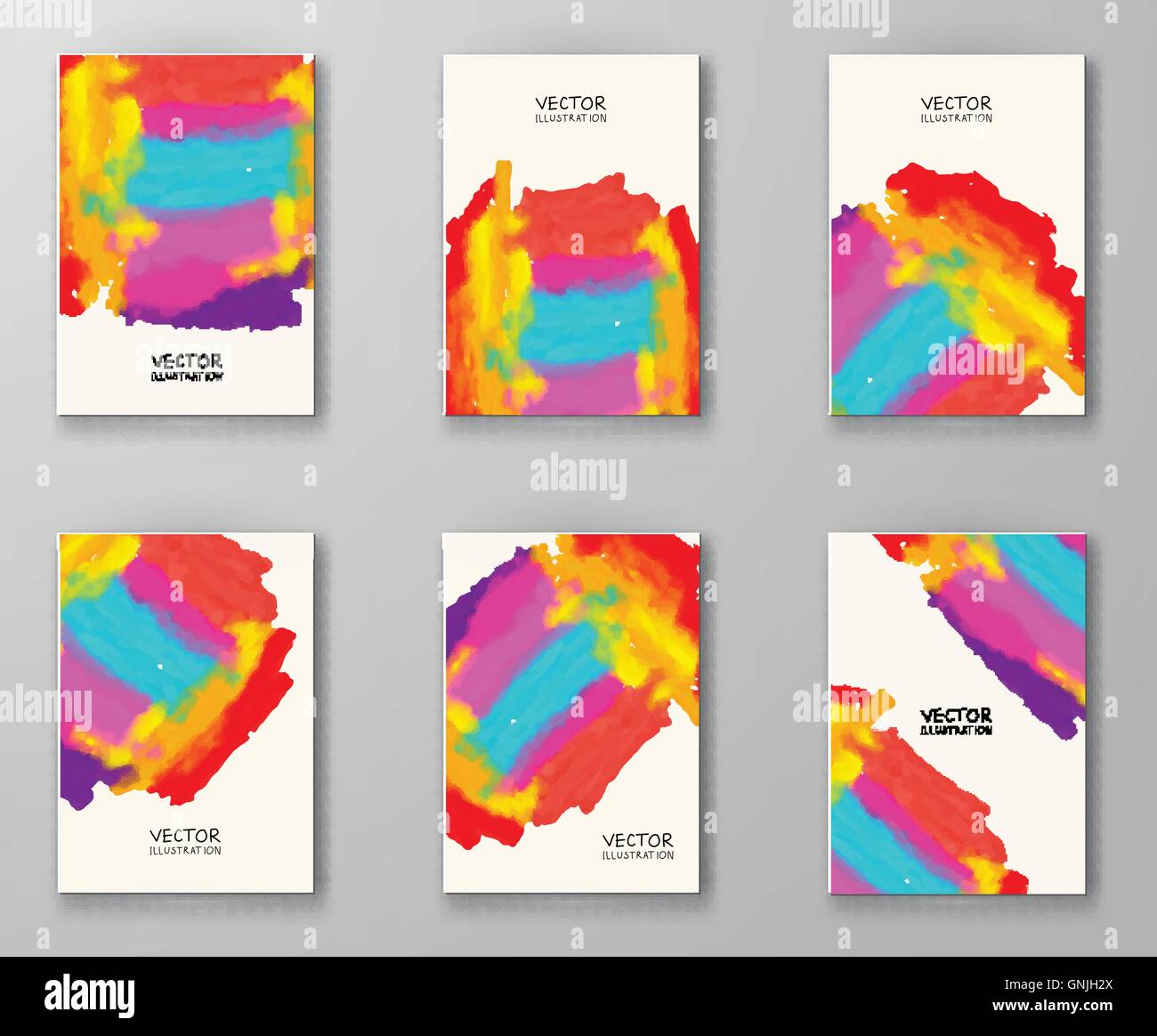 Cover design templates bright Stock Vector Images - Alamy