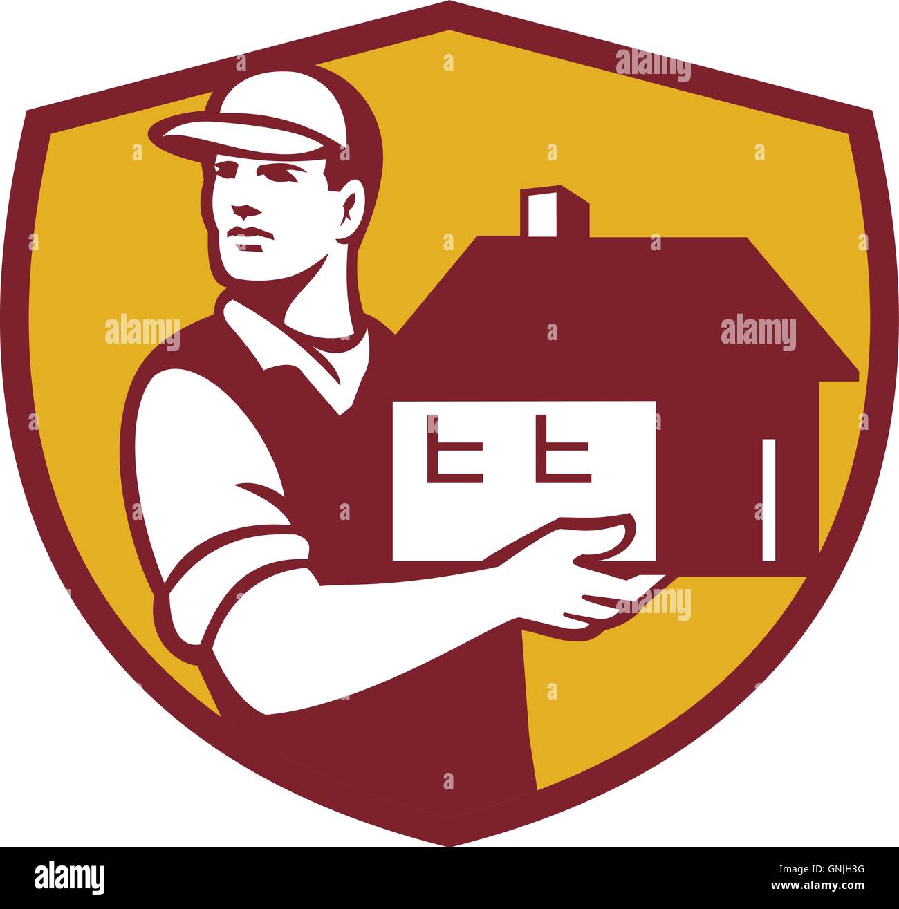 Crest house Stock Vector Images - Alamy