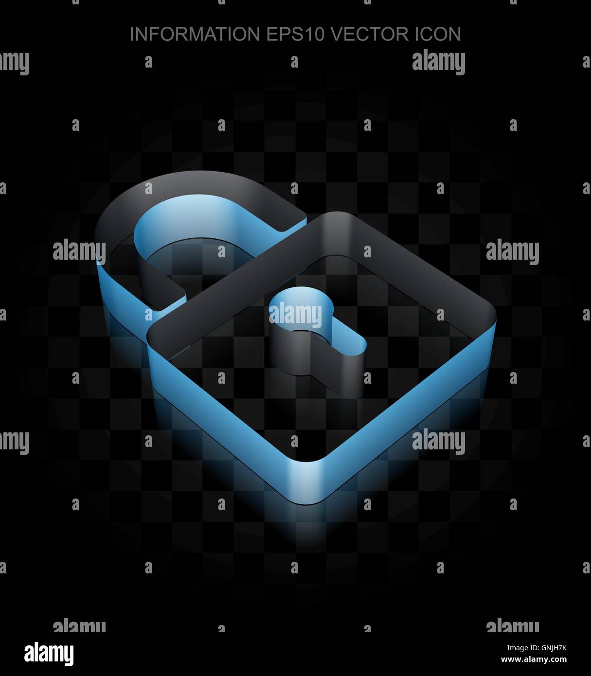 Padlock blue security design Stock Vector Images - Alamy