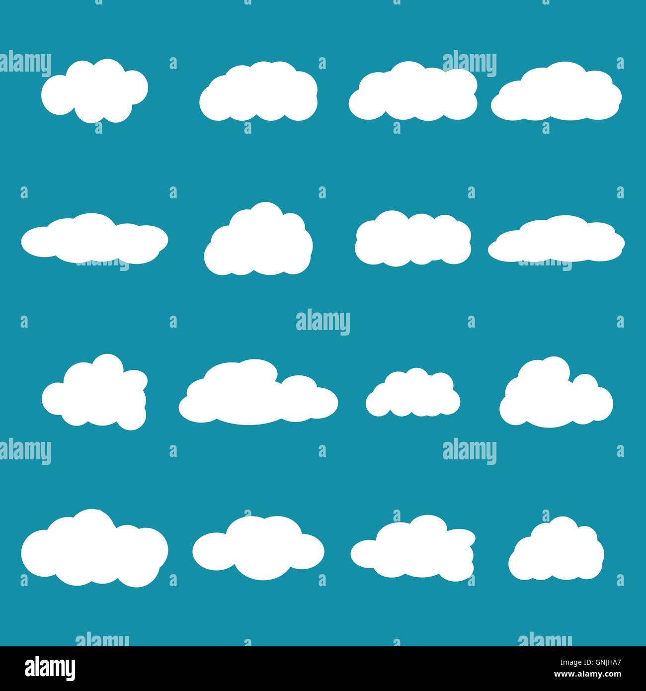 Set of clouds, vector illustration Stock Vector Image & Art - Alamy