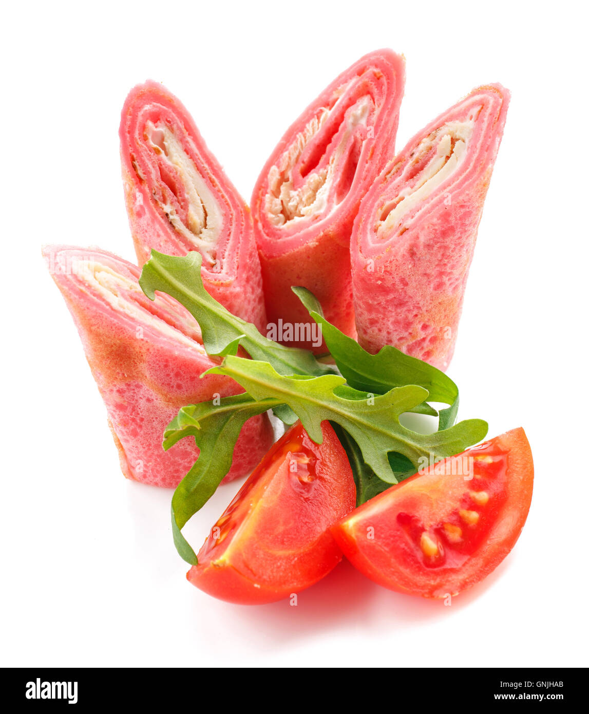 Delicious buffet, settee on white background Stock Photo - Alamy