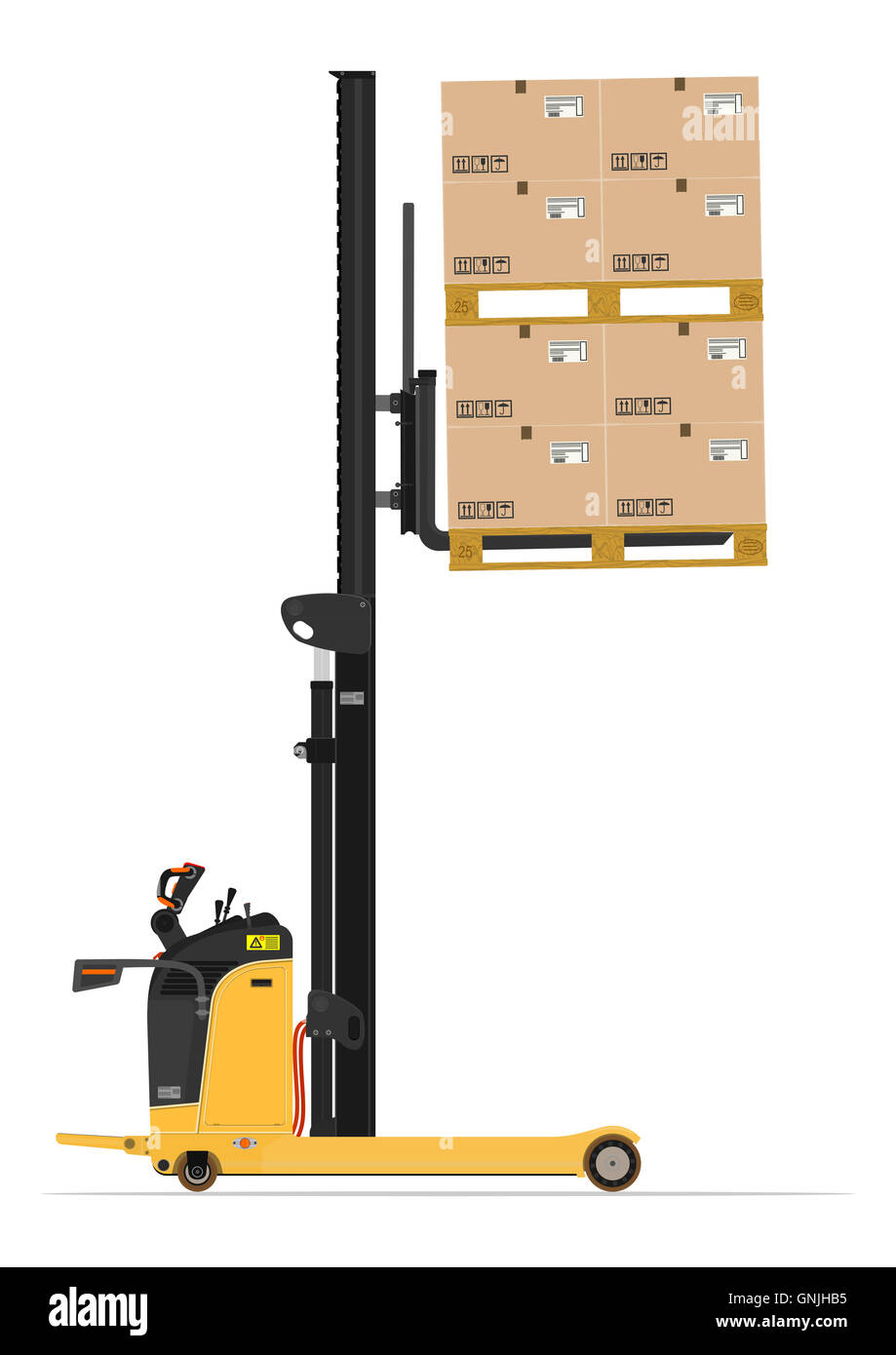 Fork pallet truck stacker hi-res stock photography and images - Alamy