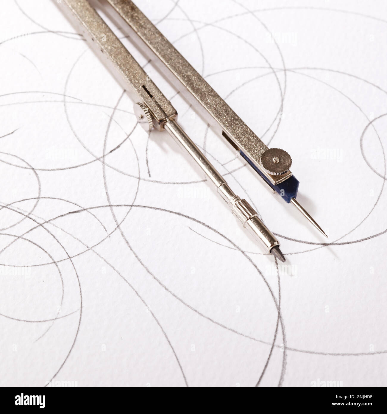 pair of compasses drawing Stock Photo - Alamy