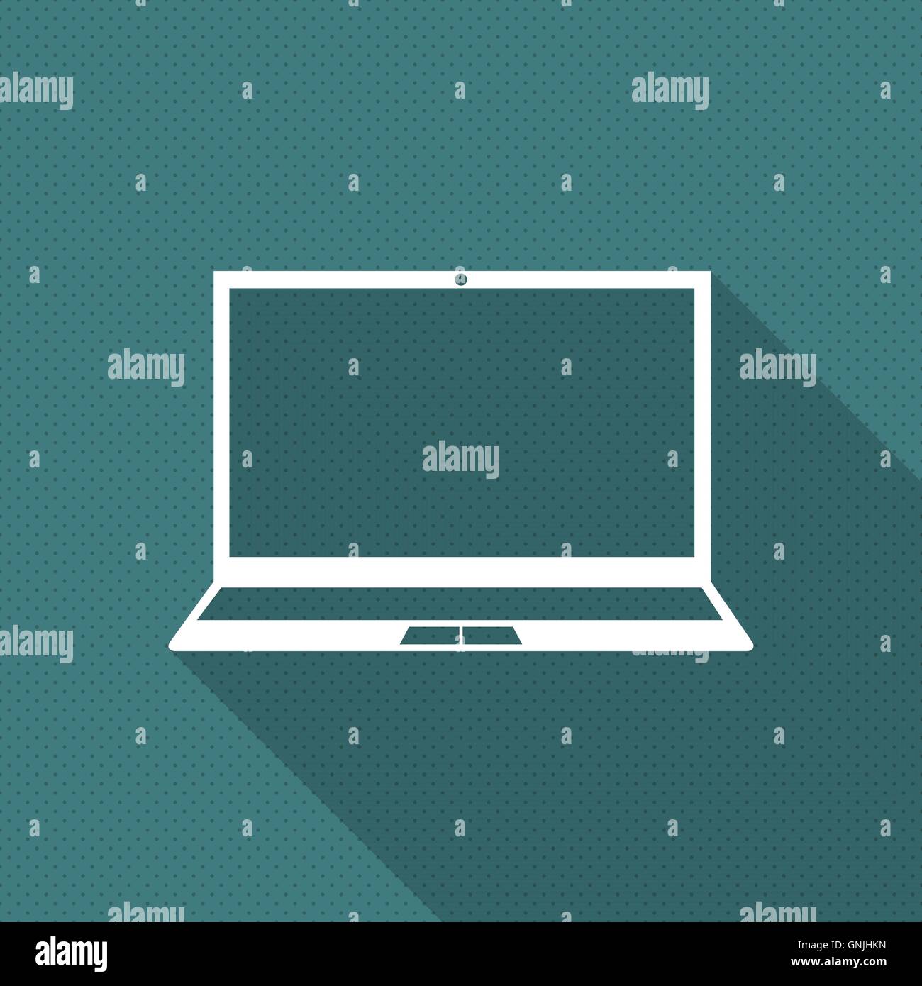 Icon laptop, vector illustration Stock Vector Image & Art - Alamy