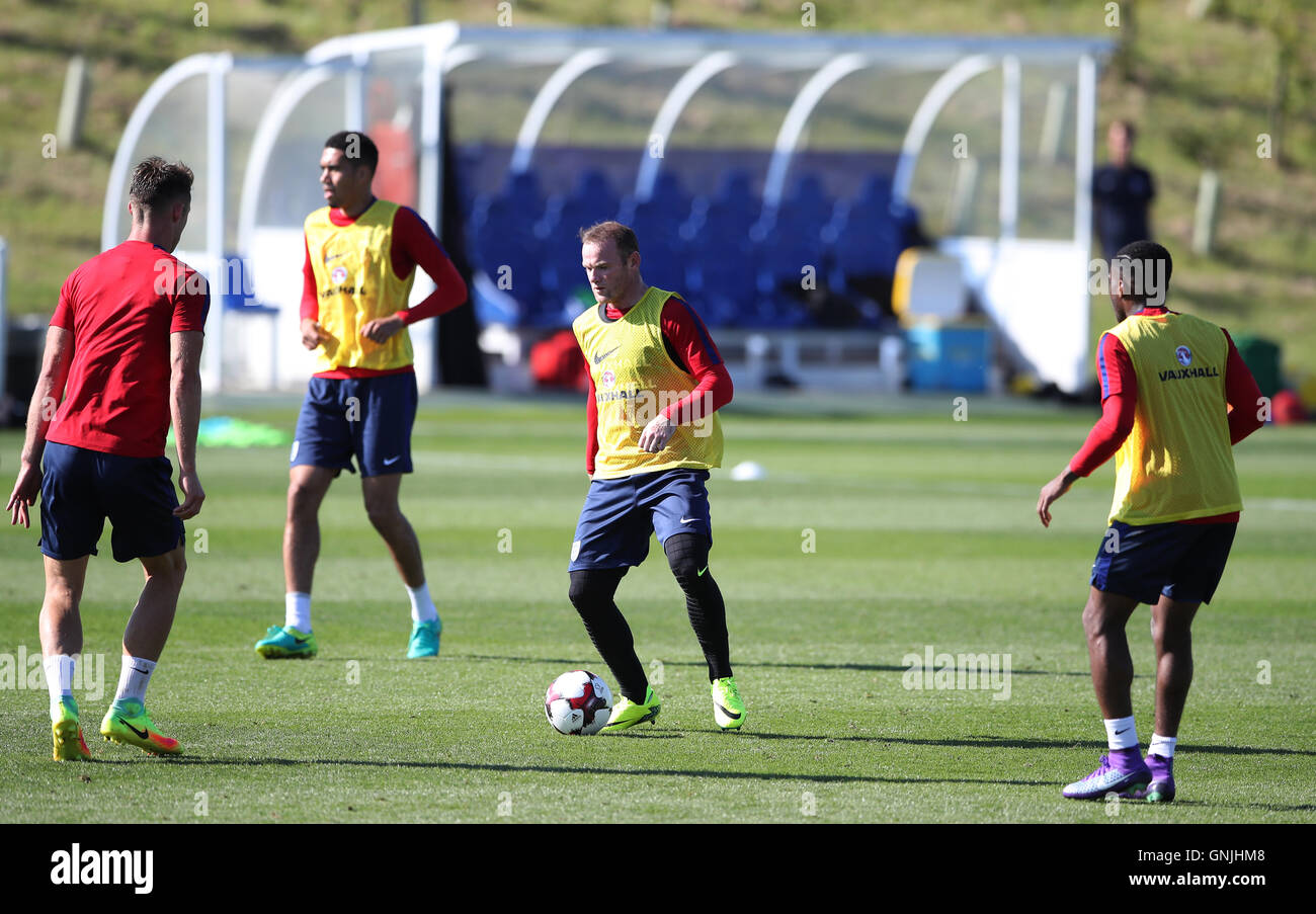 England's Wayne Rooney during a training session at St George's Park ...