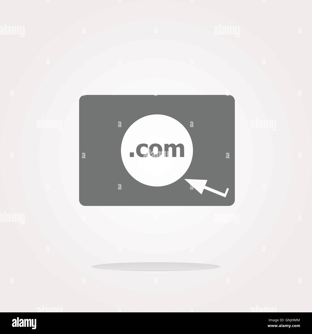 Domain COM sign icon. Top-level internet domain symbol . Vector ...